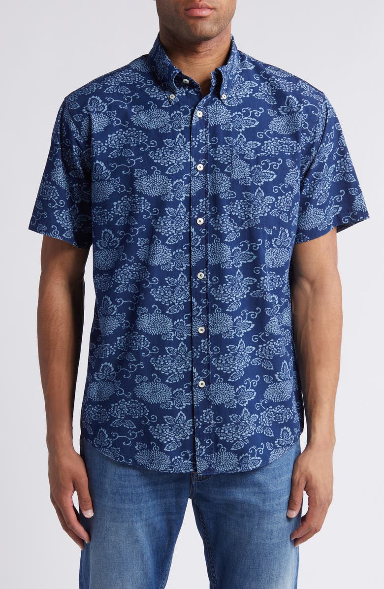 Brooks Brothers Abstract Print Short Sleeve Button-Down Shirt ...