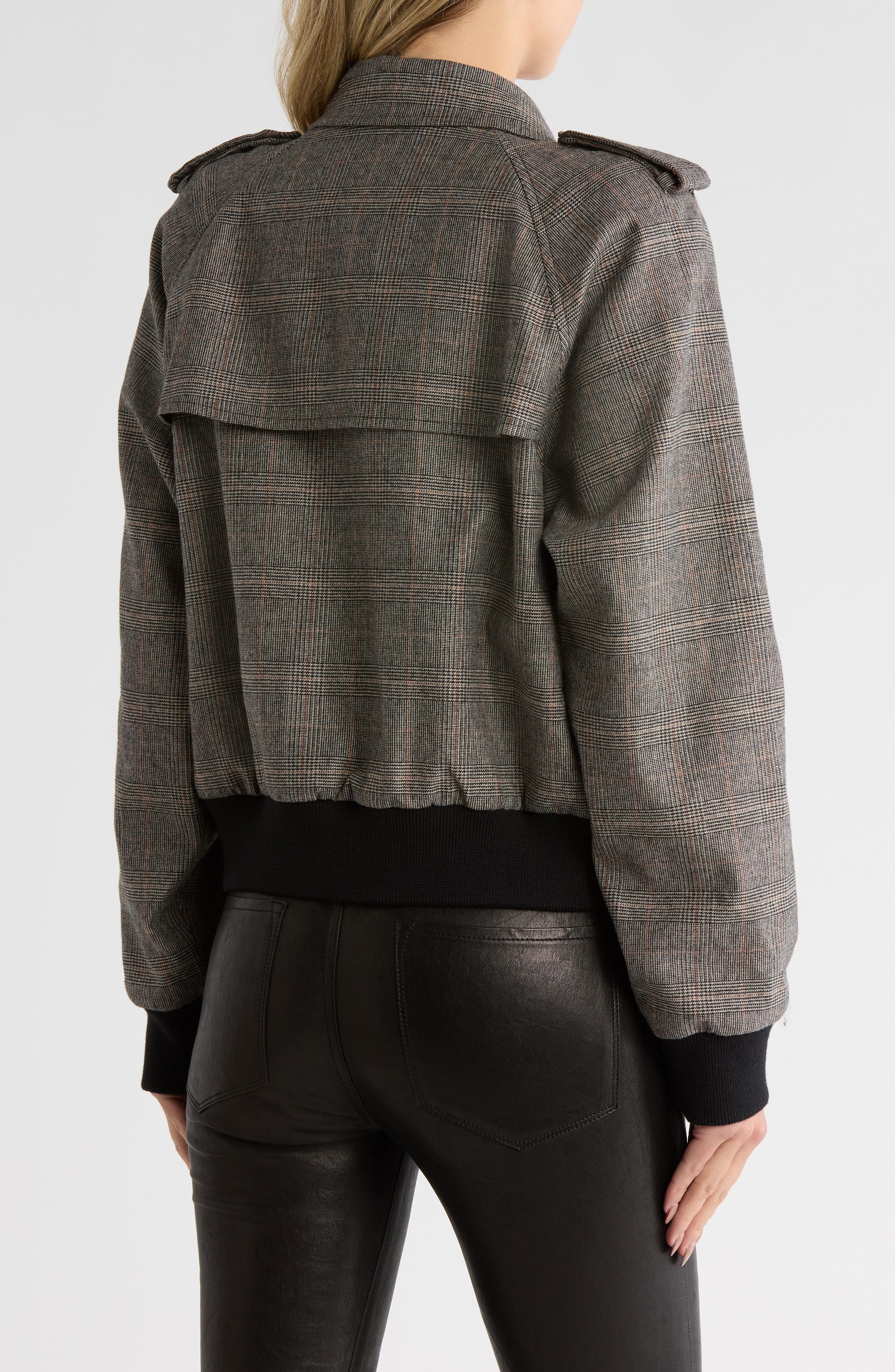FRAME Modern Plaid Bomber Jacket | Nordstromrack