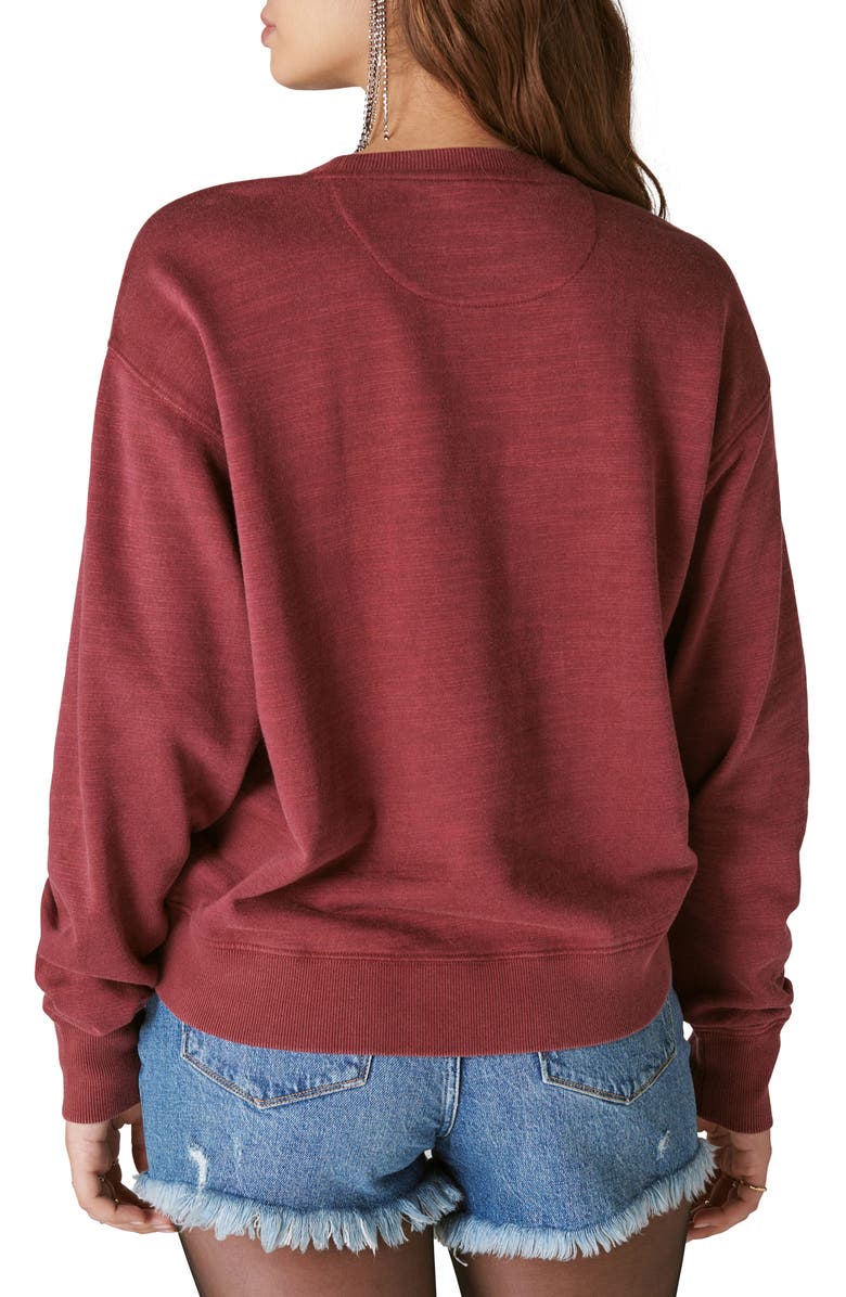 Lucky Brand Hamsa Hand Cotton Sweatshirt | Nordstromrack
