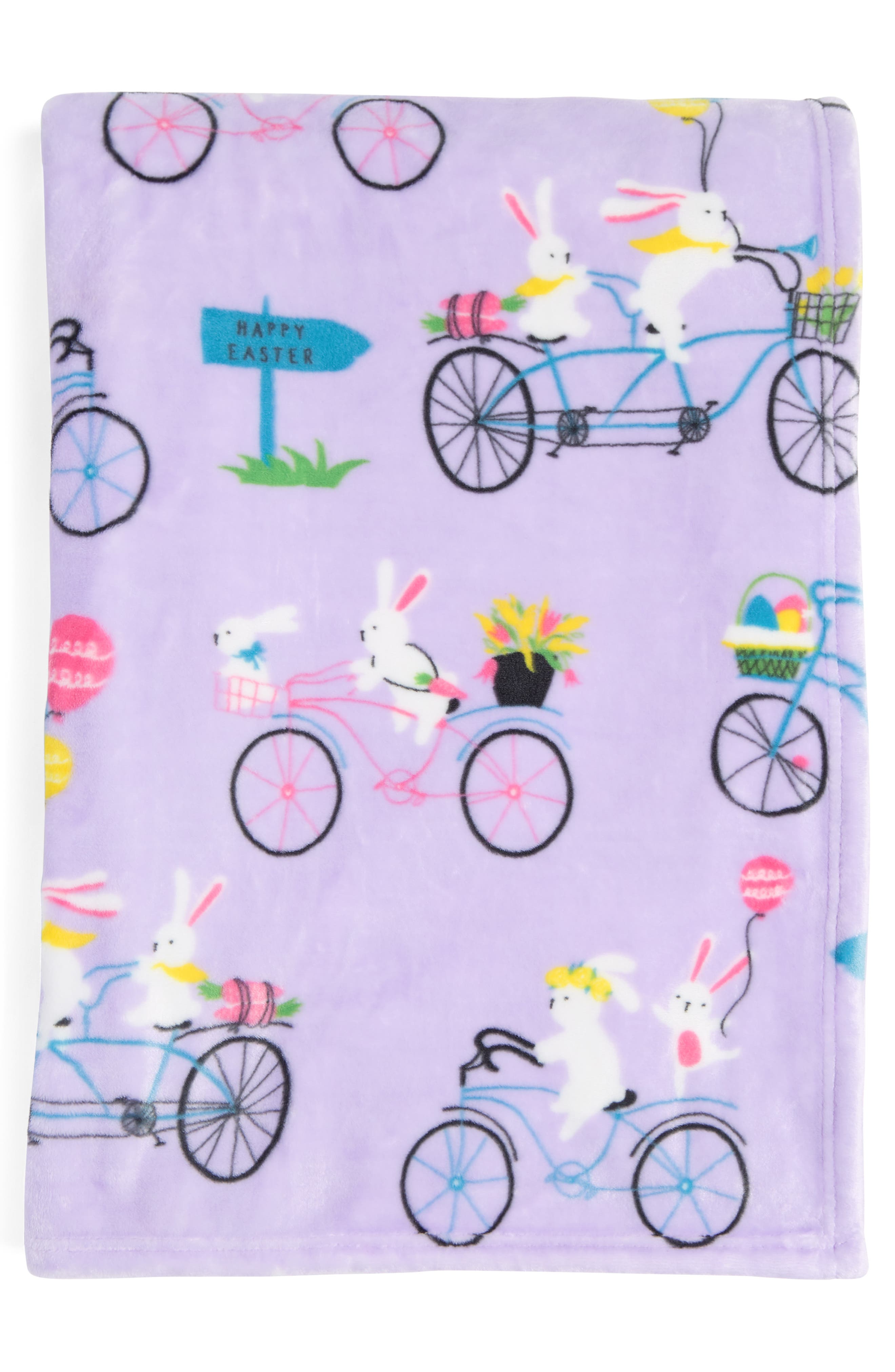 ENVOGUE Easter Bunny Bikes Throw Blanket | Nordstromrack