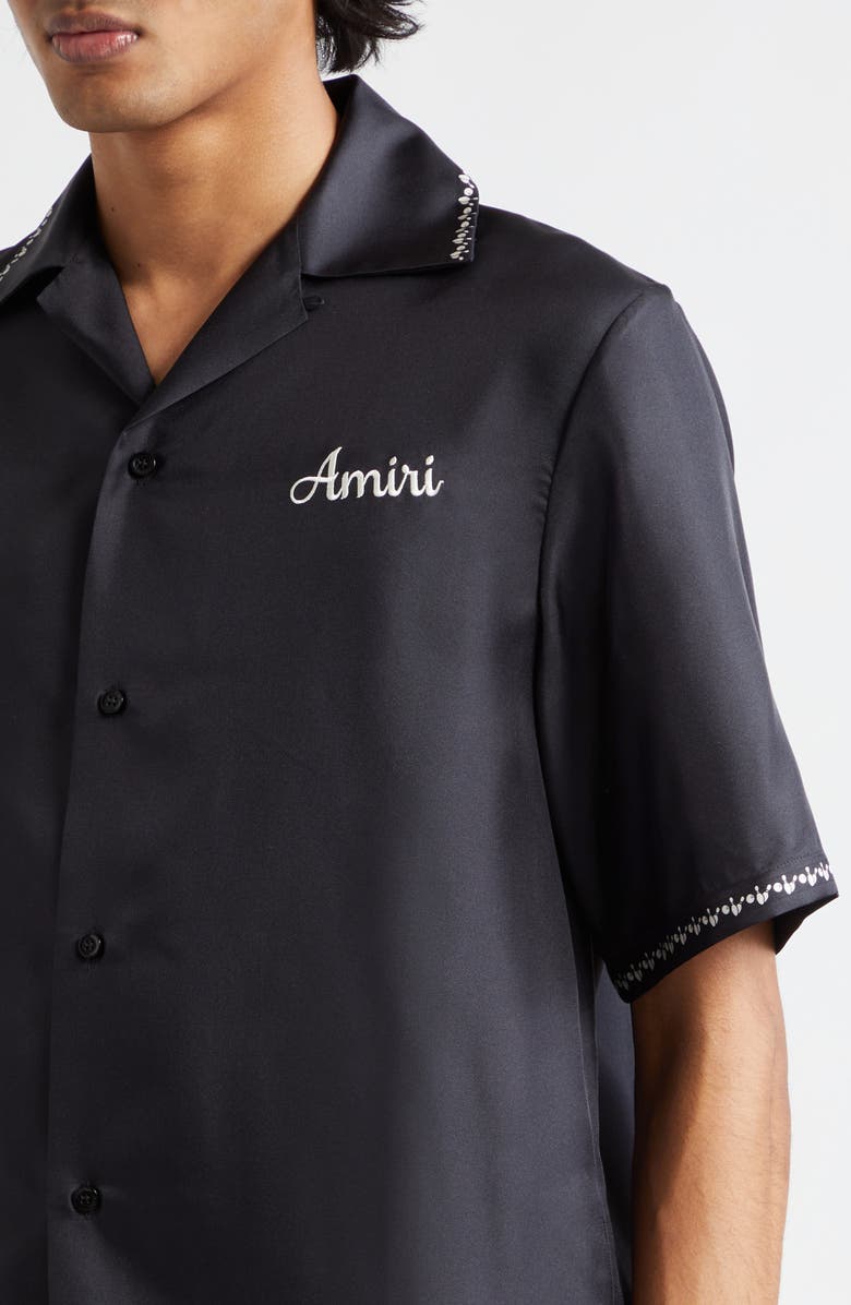 AMIRI Lanesplitters Silk Bowling Shirt | Nordstrom