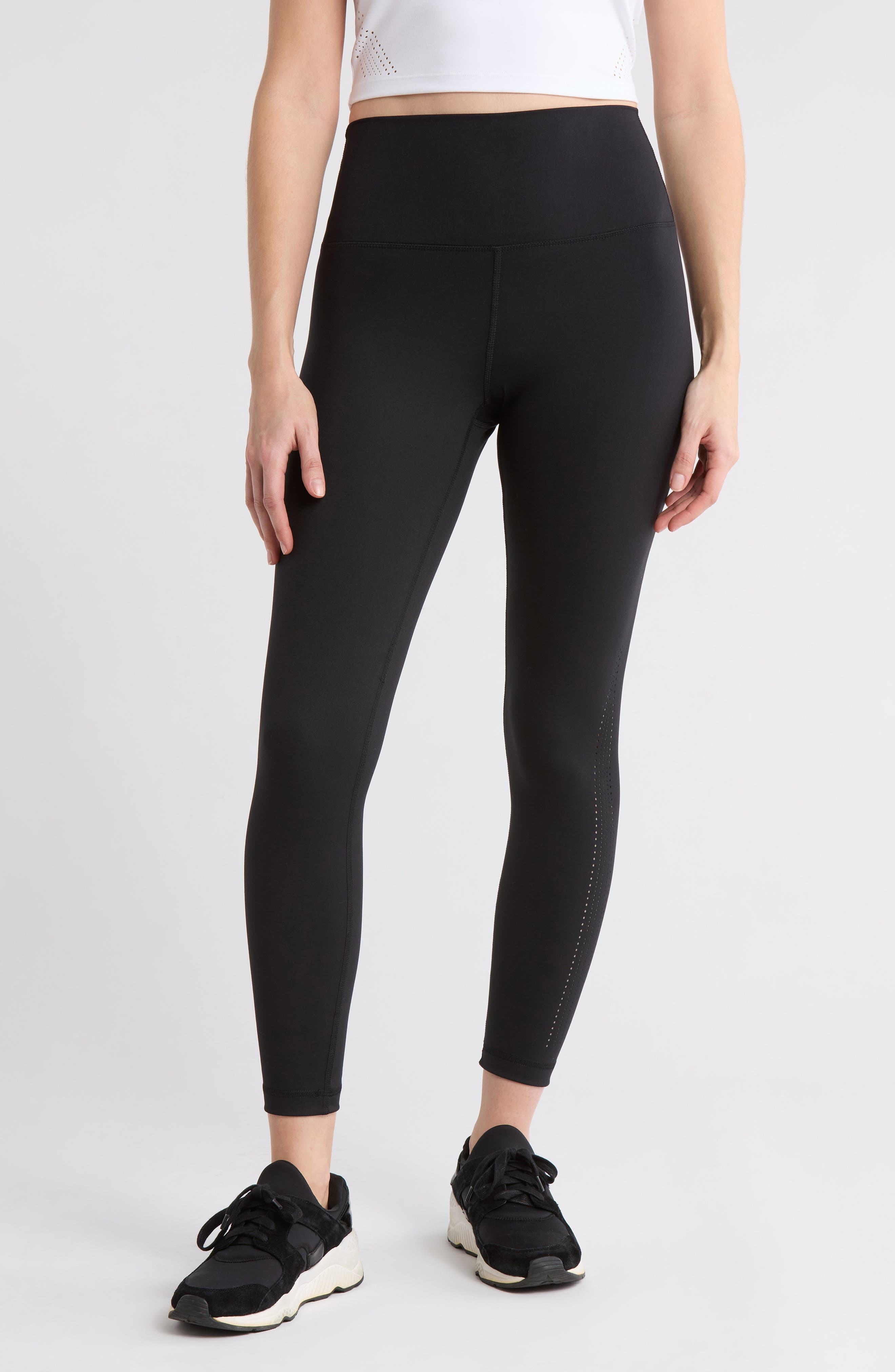 YOGALICIOUS Lux Circuit Laser Cut Ankle Leggings | Nordstromrack