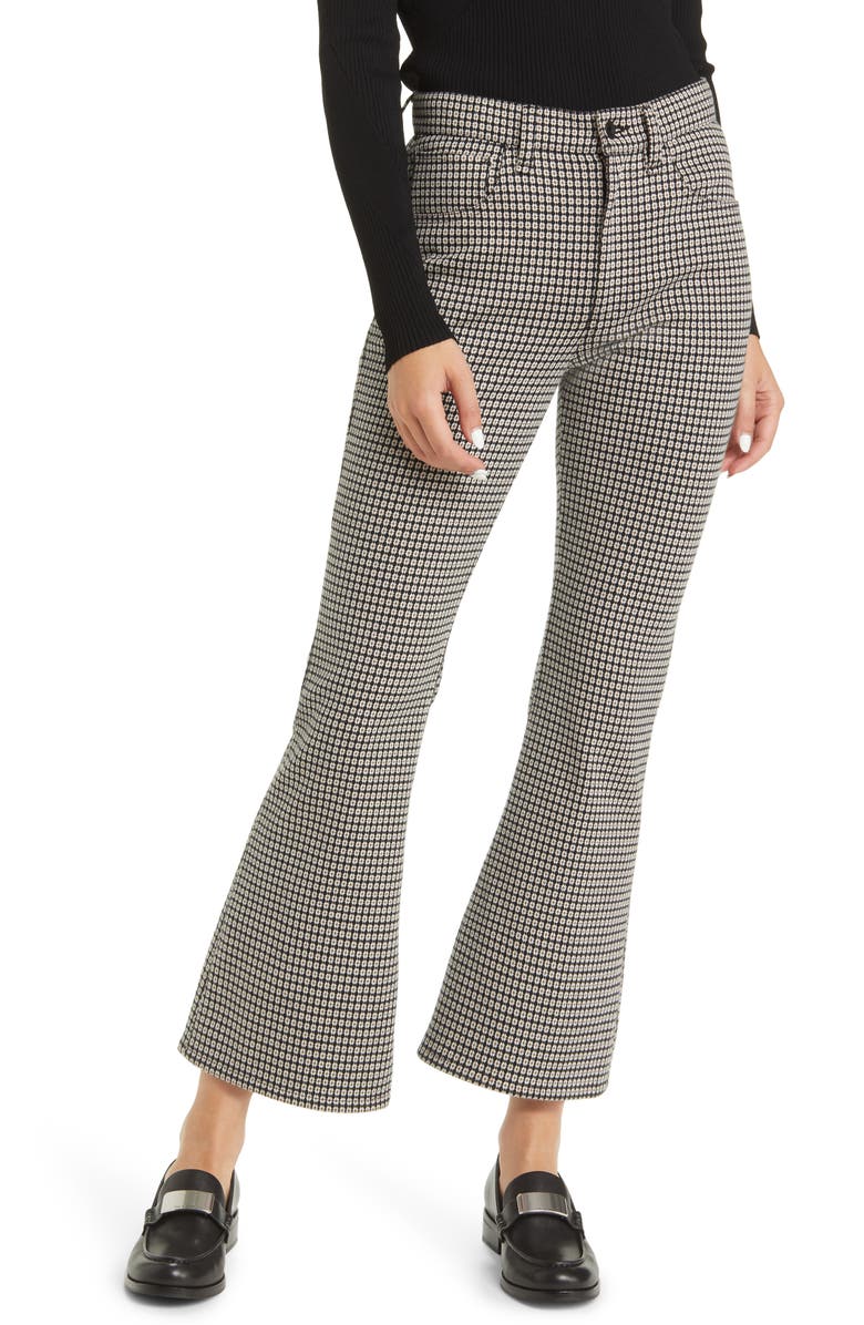 rag & bone Casey Geo Pattern Crop Flare Pants | Nordstromrack