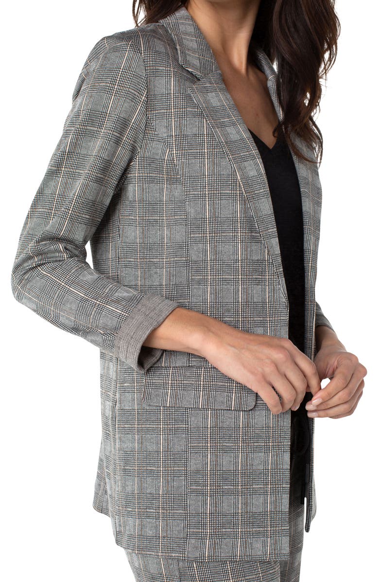 Liverpool Los Angeles x Living in Yellow Glen Plaid Open Front Blazer ...