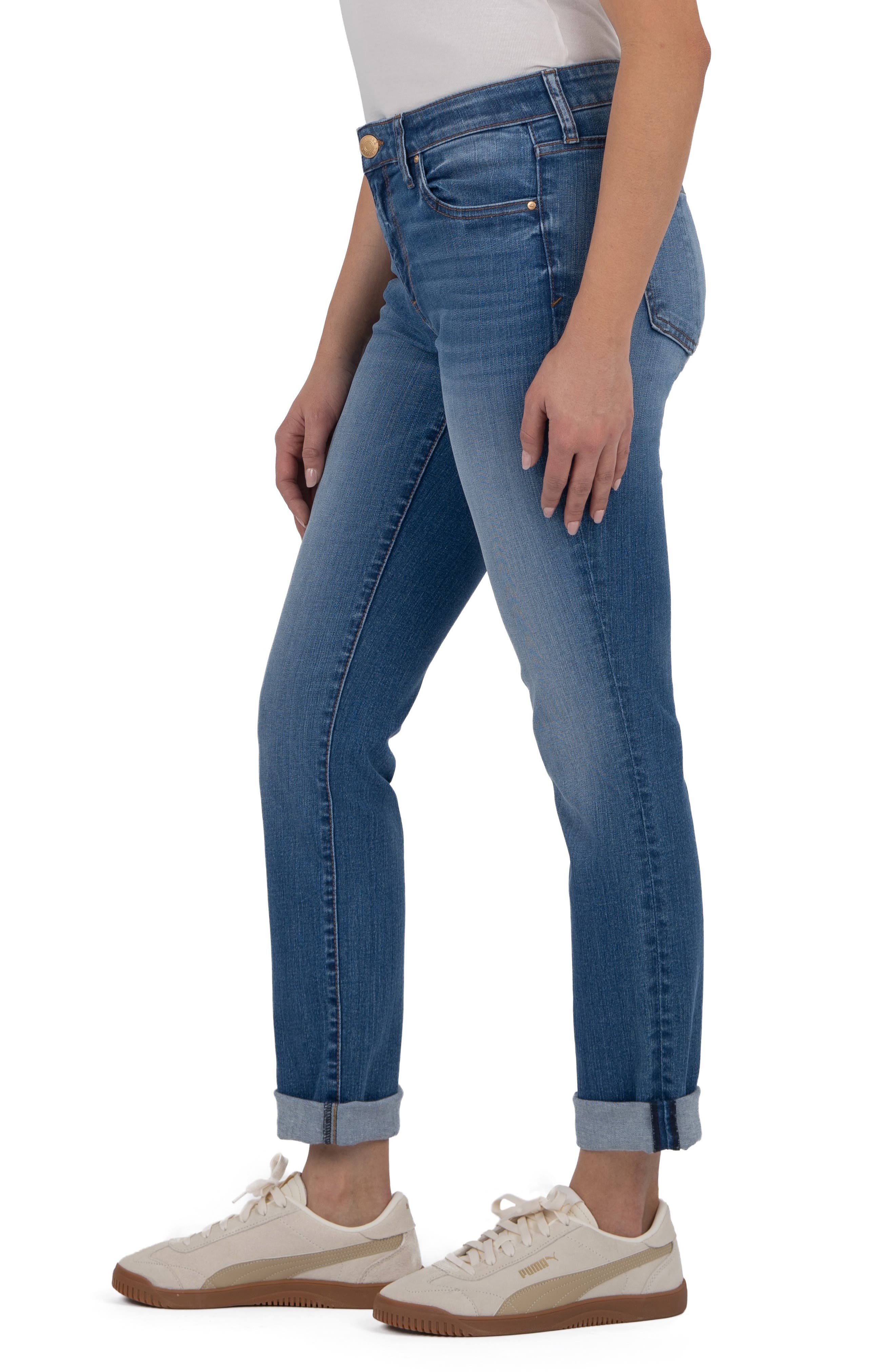 KUT from the Kloth Catherine Cuffed Hem Boyfriend Jeans | Nordstromrack