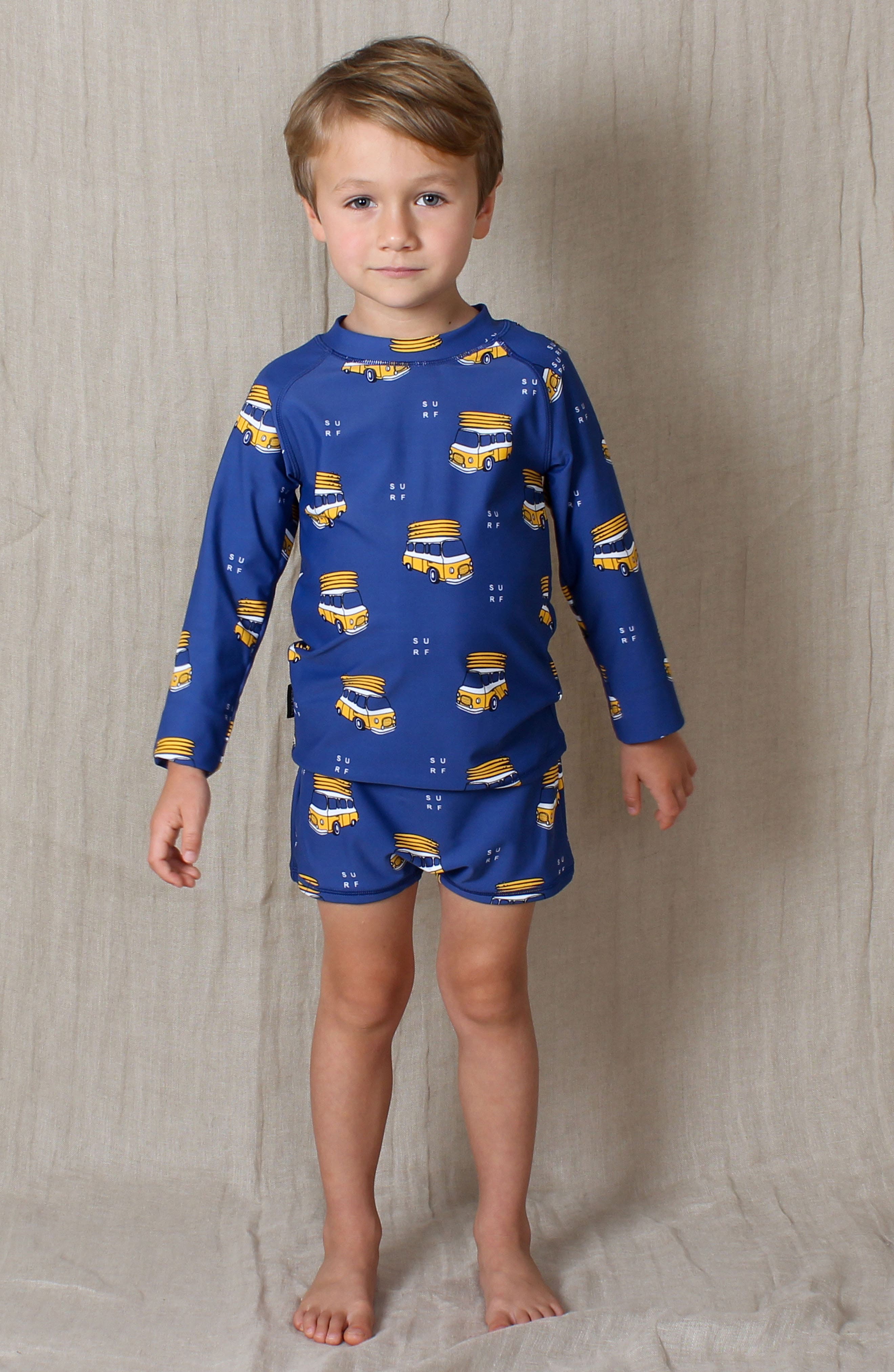 TINY TRIBE Kids' Surf Two-Piece Rashguard Swimsuit | Nordstrom
