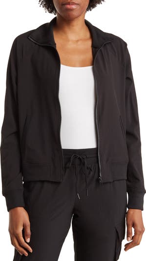 90 DEGREE BY REFLEX Funnel Neck Bomber Jacket | Nordstromrack