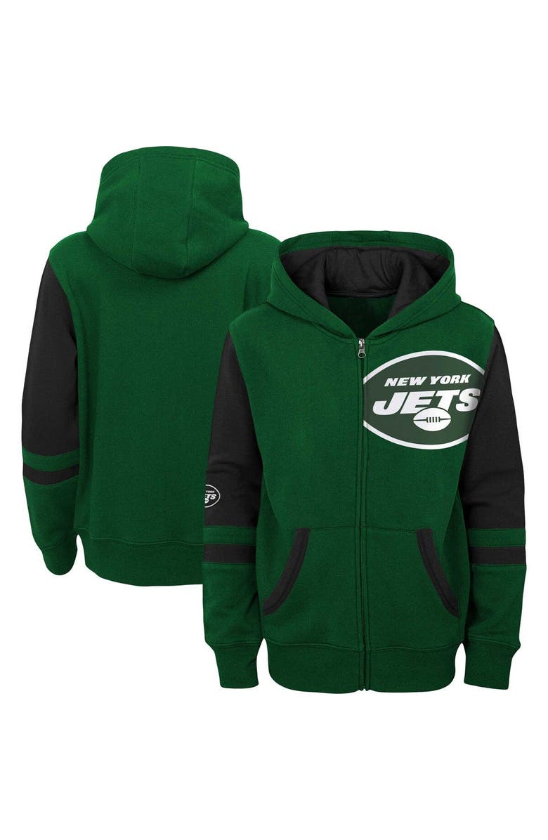 Outerstuff Preschool Green New York Jets Stadium Color Block Full-Zip ...