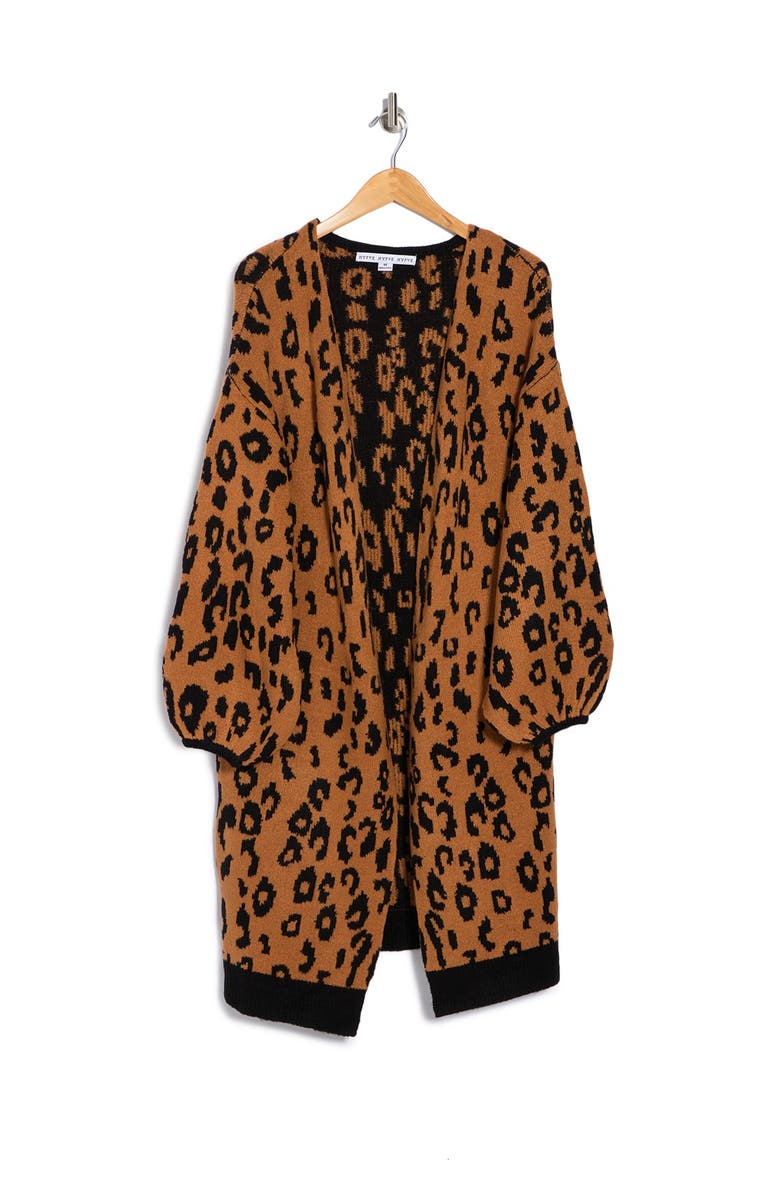 HYFVE Open Front Animal Print Cardigan | Nordstromrack