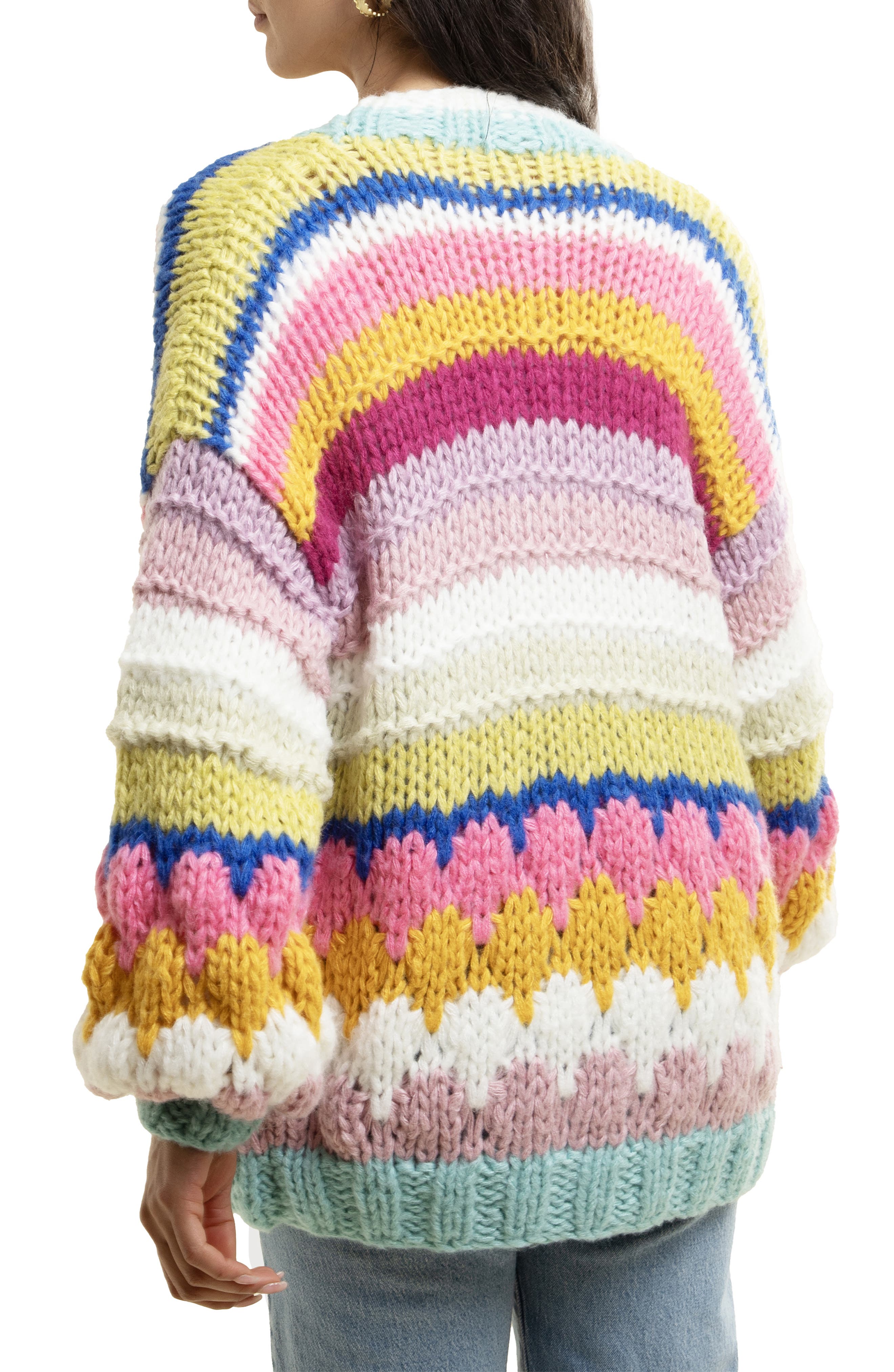 SAACHI Rainbow Bubble Cardigan | Nordstromrack