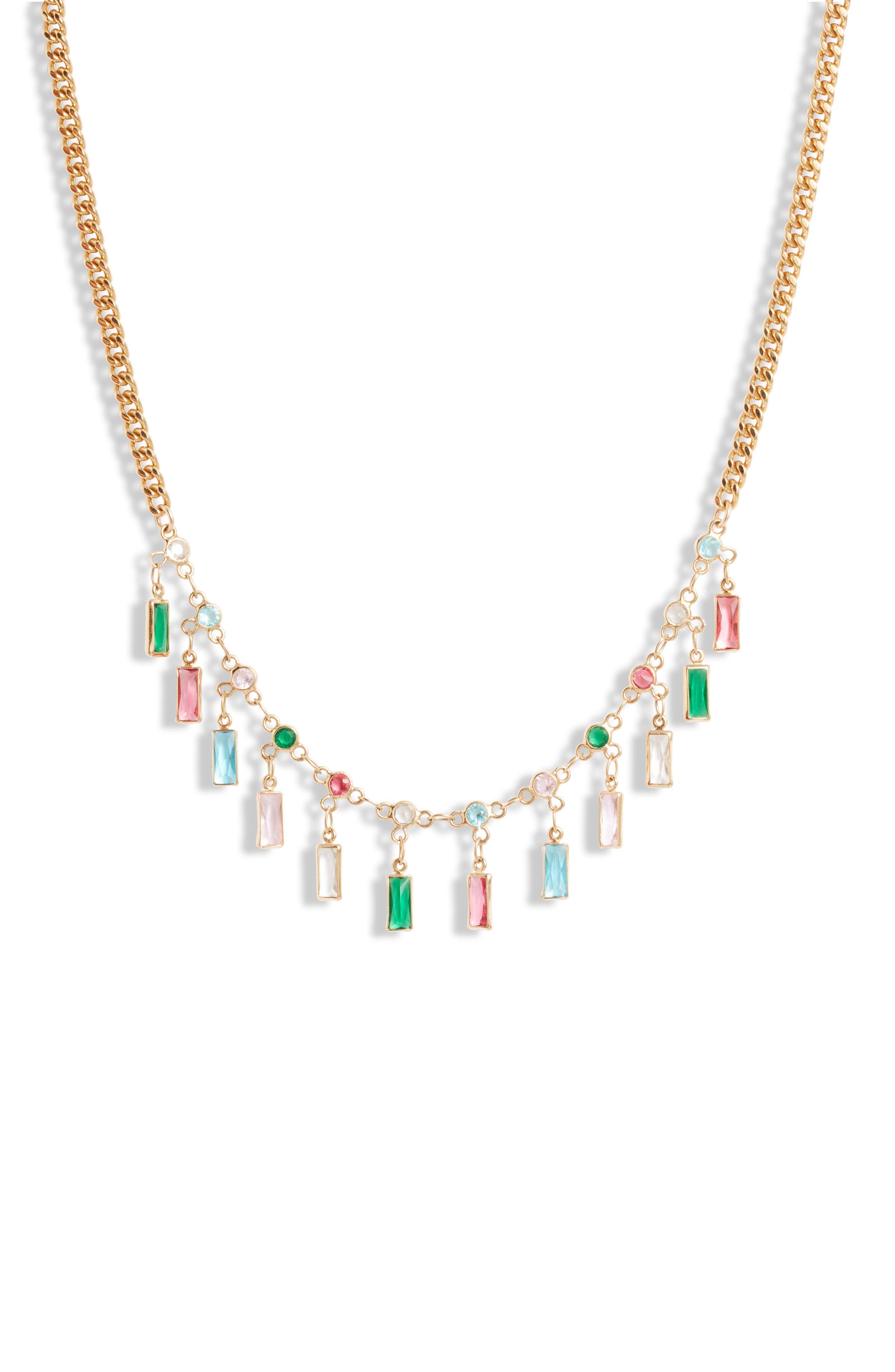 Set & Stones Gemma Baguette Shaker Necklace | Nordstromrack