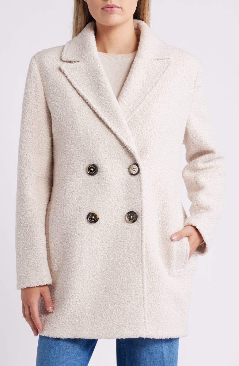 BCBGeneration Double Breasted Boucle Coat | Nordstromrack