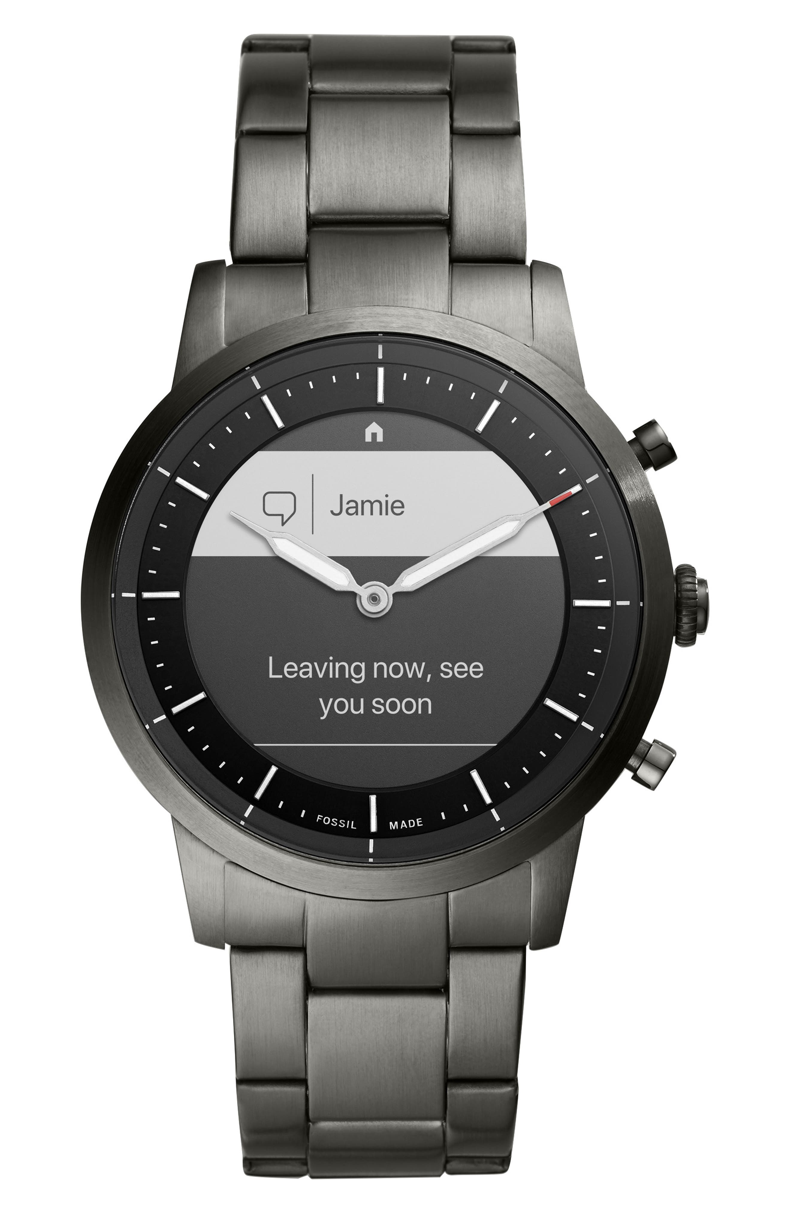 Fossil Collider Hybrid HR Chronograph Smart Bracelet Watch, 42mm | Nordstrom