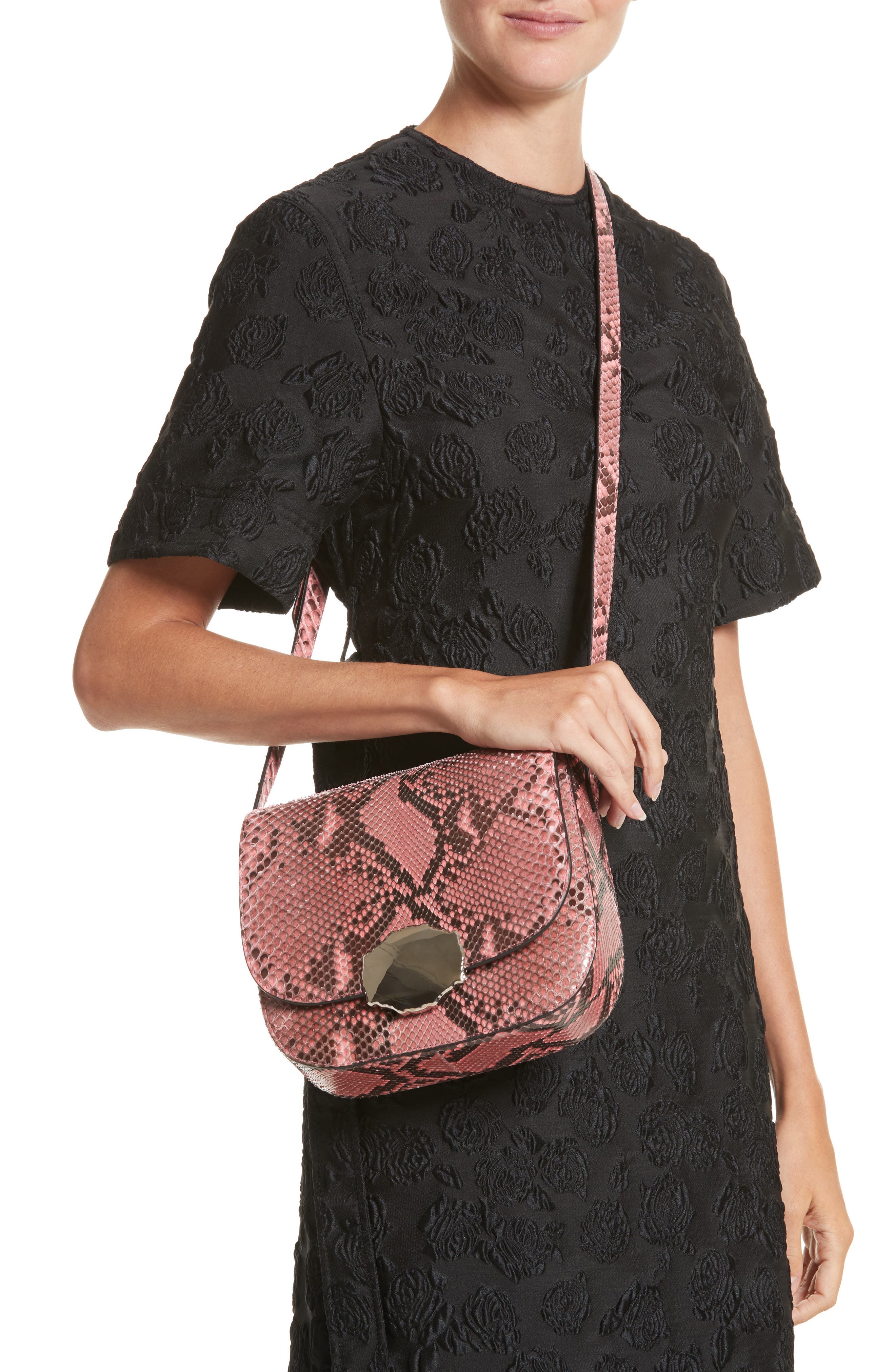 CALVIN KLEIN 205 W395NYC Genuine Python Shoulder Bag | Nordstrom