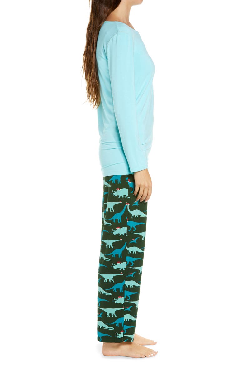 KicKee Pants Loosey Goosey Santa Dinos Pajamas | Nordstromrack