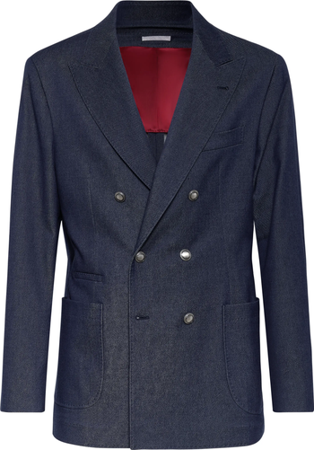 Brunello Cucinelli Comfort cotton and cashmere denim one-and-a-half ...