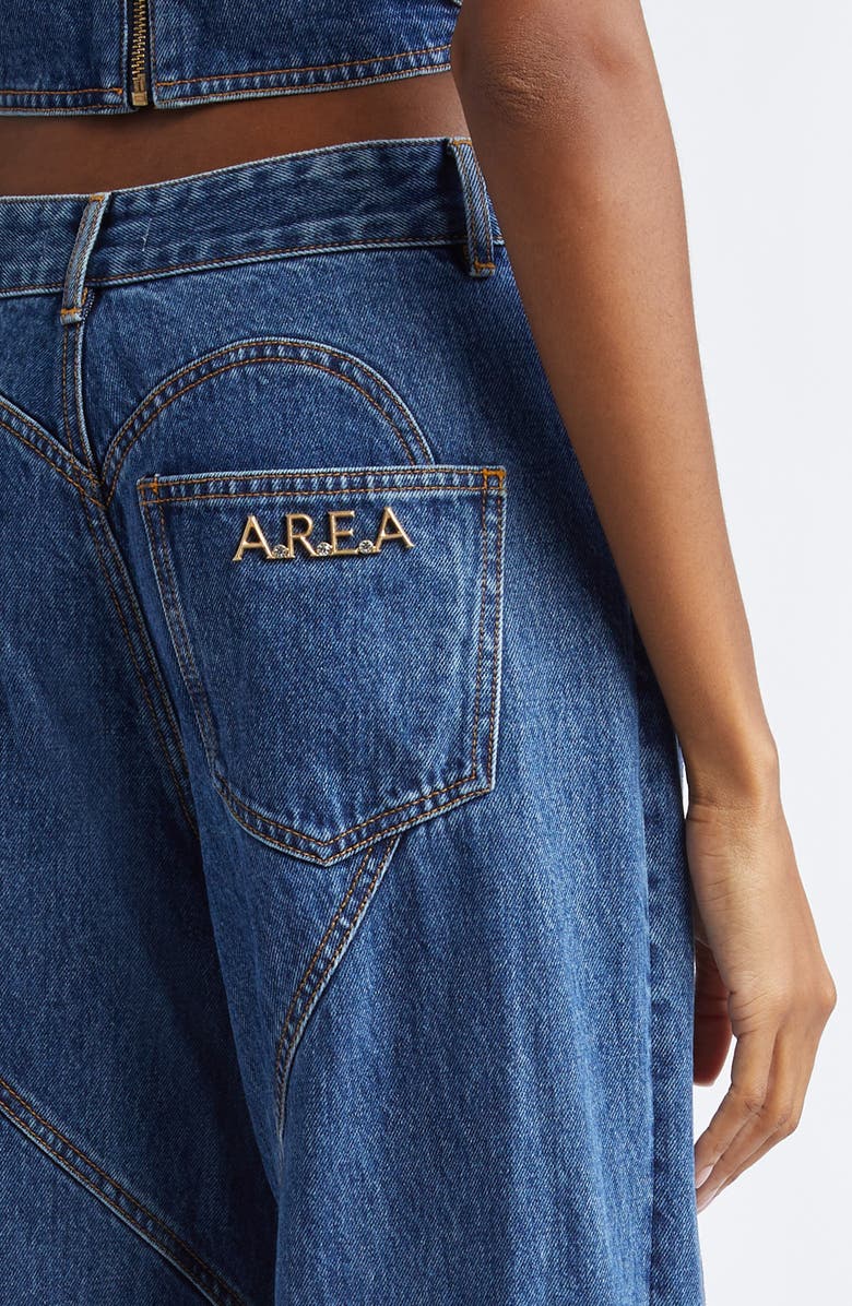 Area Heart Cutout Wide Leg Jeans | Nordstrom