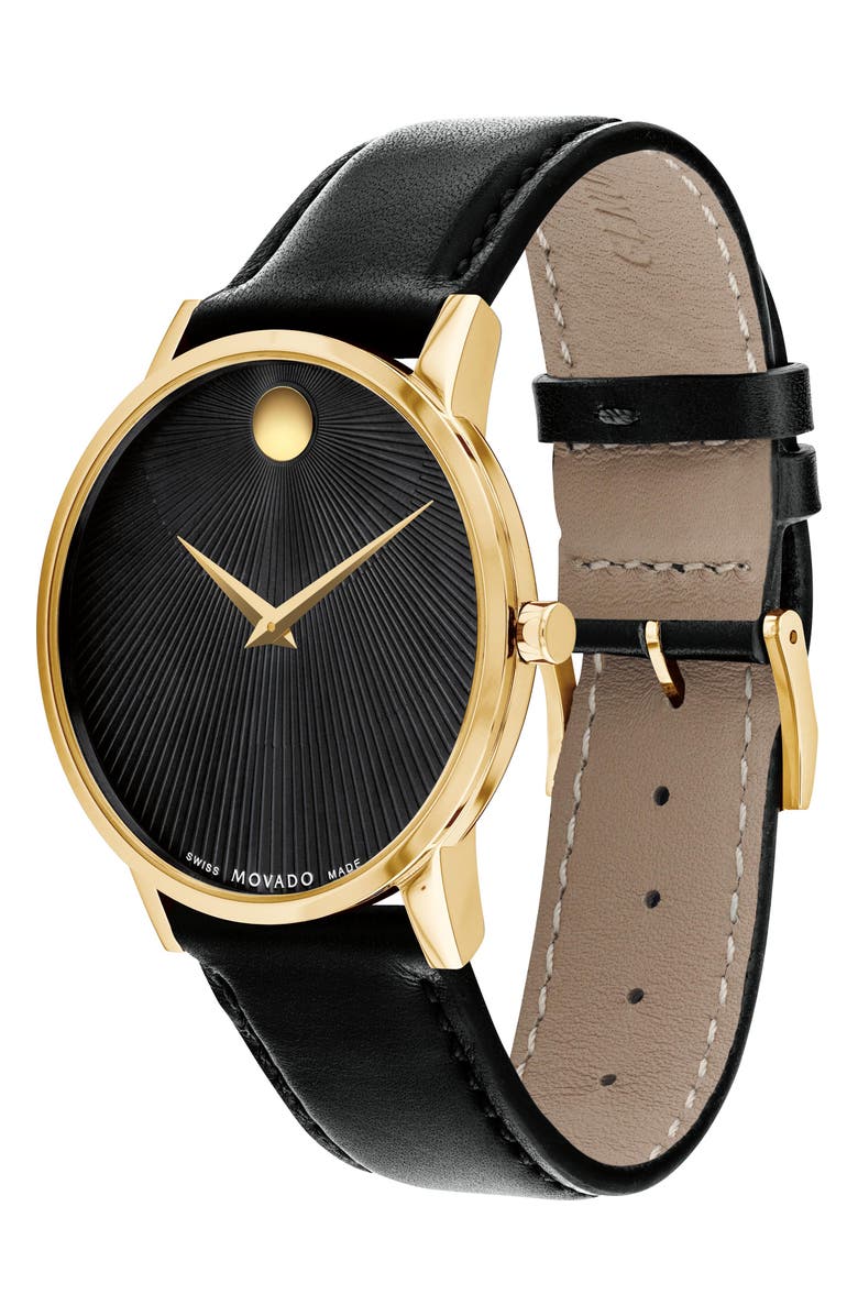 Movado Museum Classic Leather Strap Watch, 40mm | Nordstrom