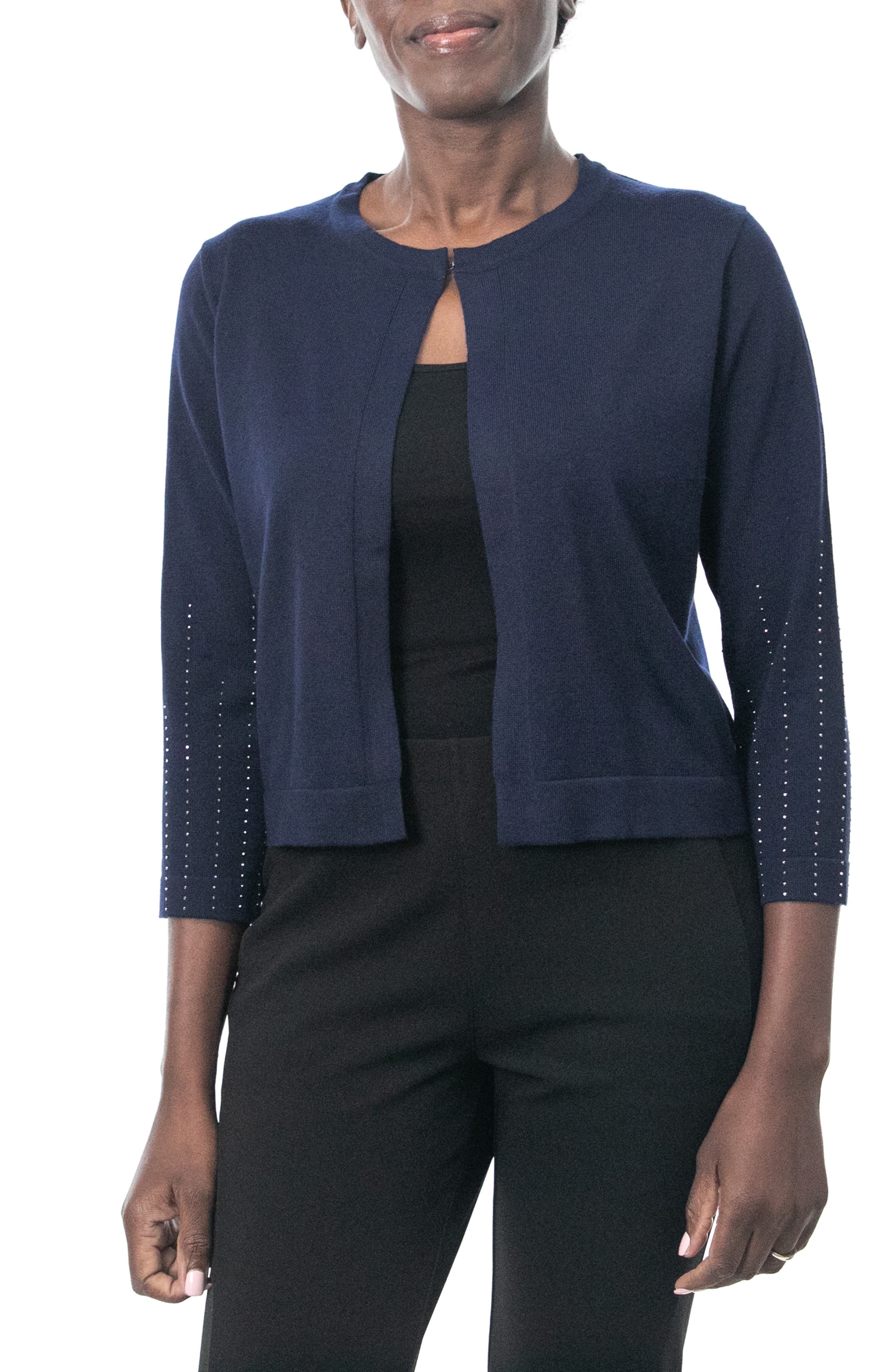 Nina Leonard Rhinestone Sweater Bolero | Nordstromrack