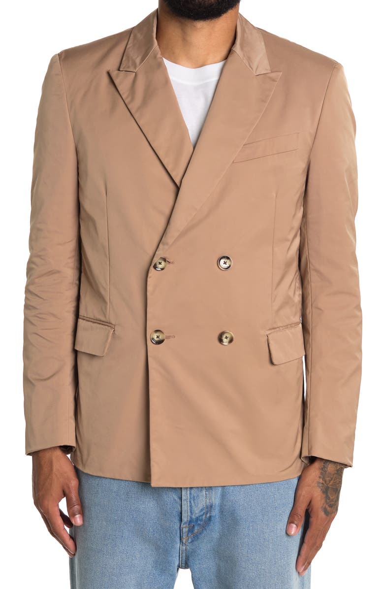 Valentino Camel Notch Collar Two Button Jacket | Nordstromrack