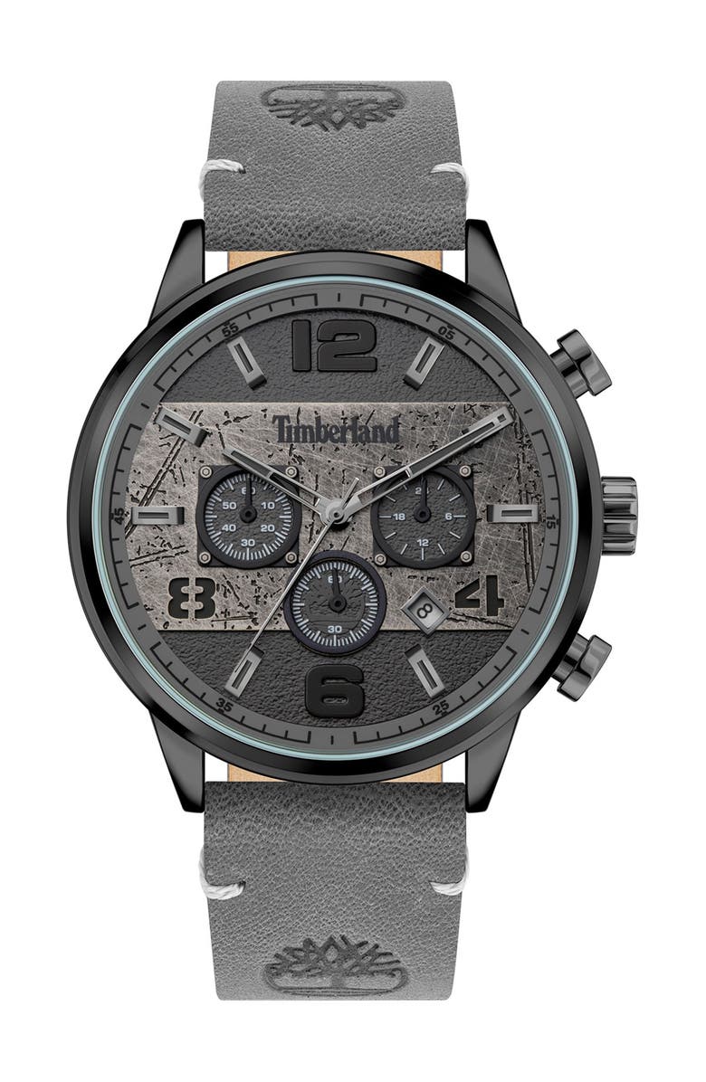 Timberland Men's Chronograph Leather Strap Watch | Nordstromrack