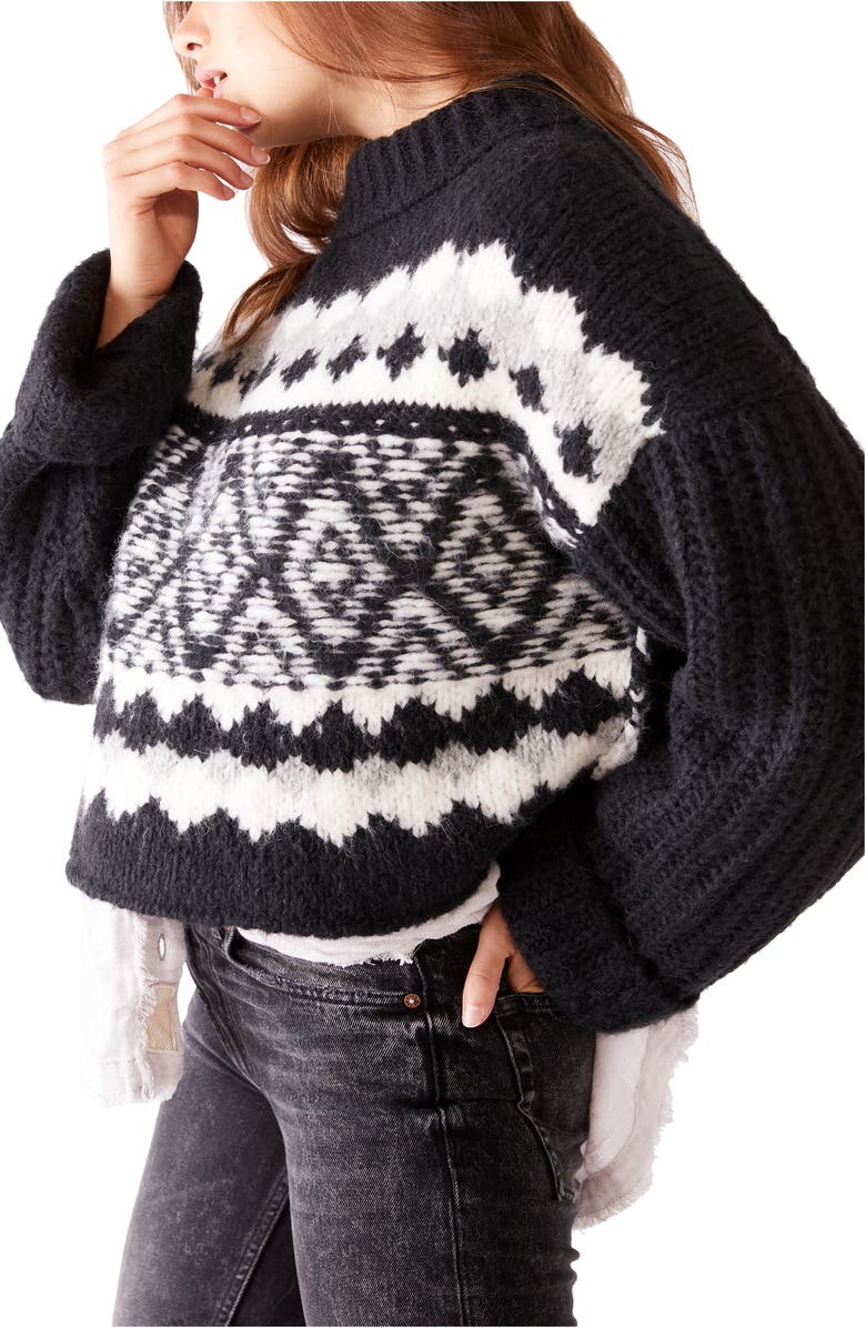 Free People Alpine Crop Mock Neck Sweater | Nordstromrack
