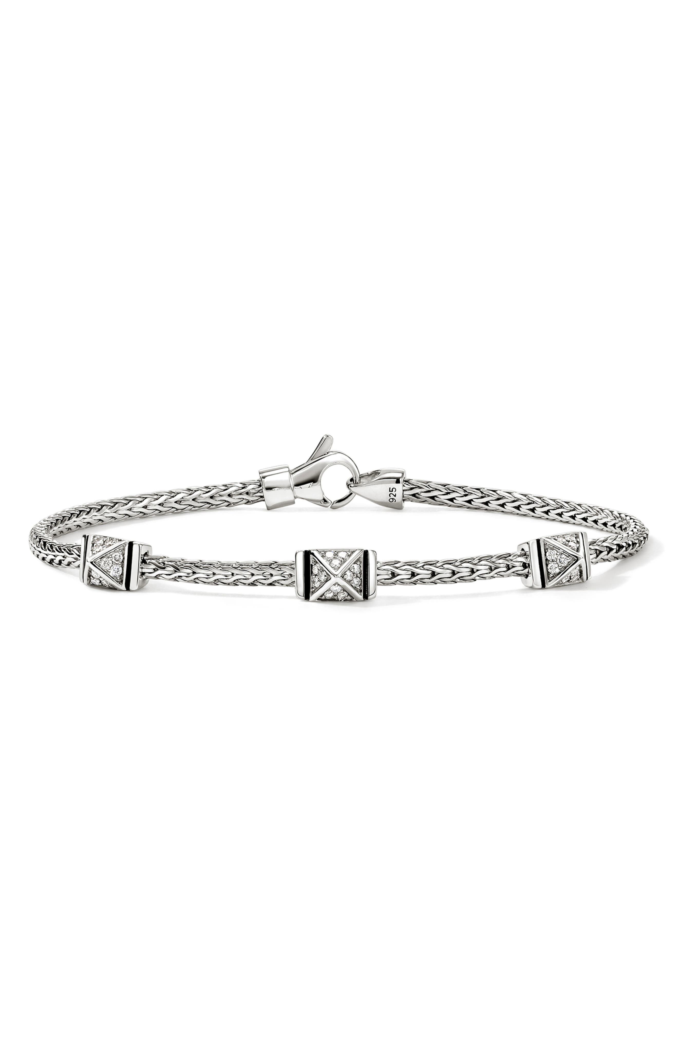 John Hardy Icon Stud Pavé Diamond Bracelet | Nordstrom