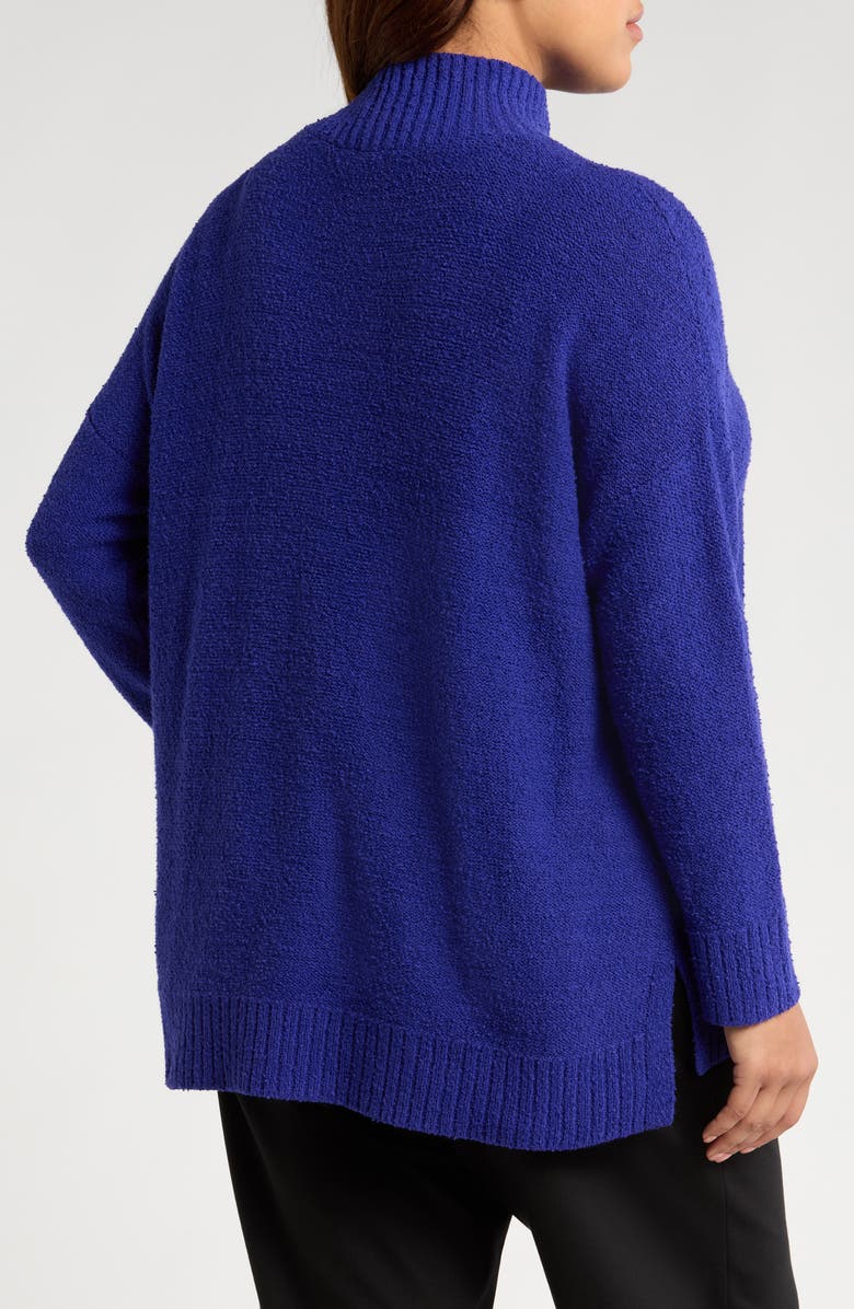Eileen Fisher Boxy Organic Cotton Mock Neck Sweater | Nordstrom