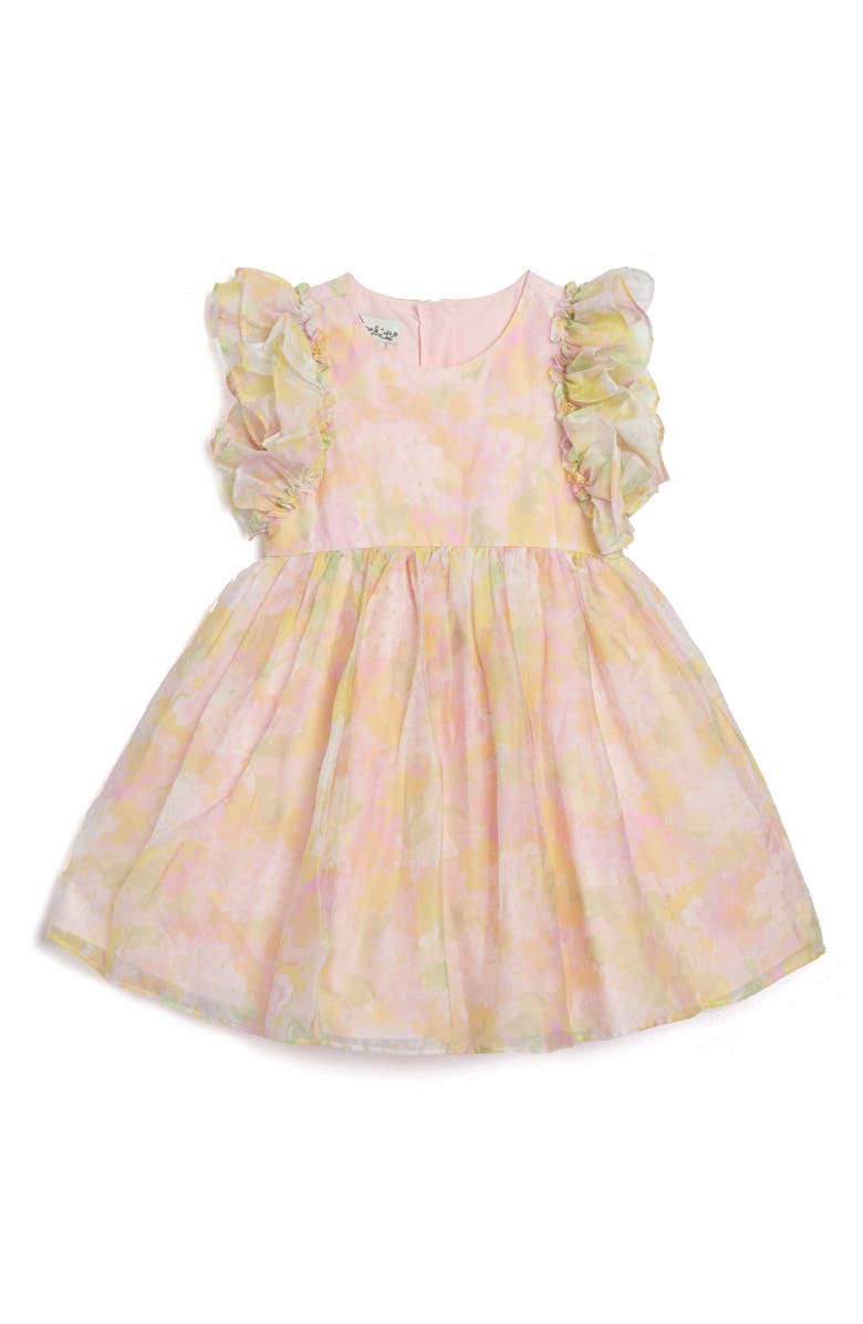 Pippa & Julie Kids' Watercolor Floral Print Dress | Nordstromrack
