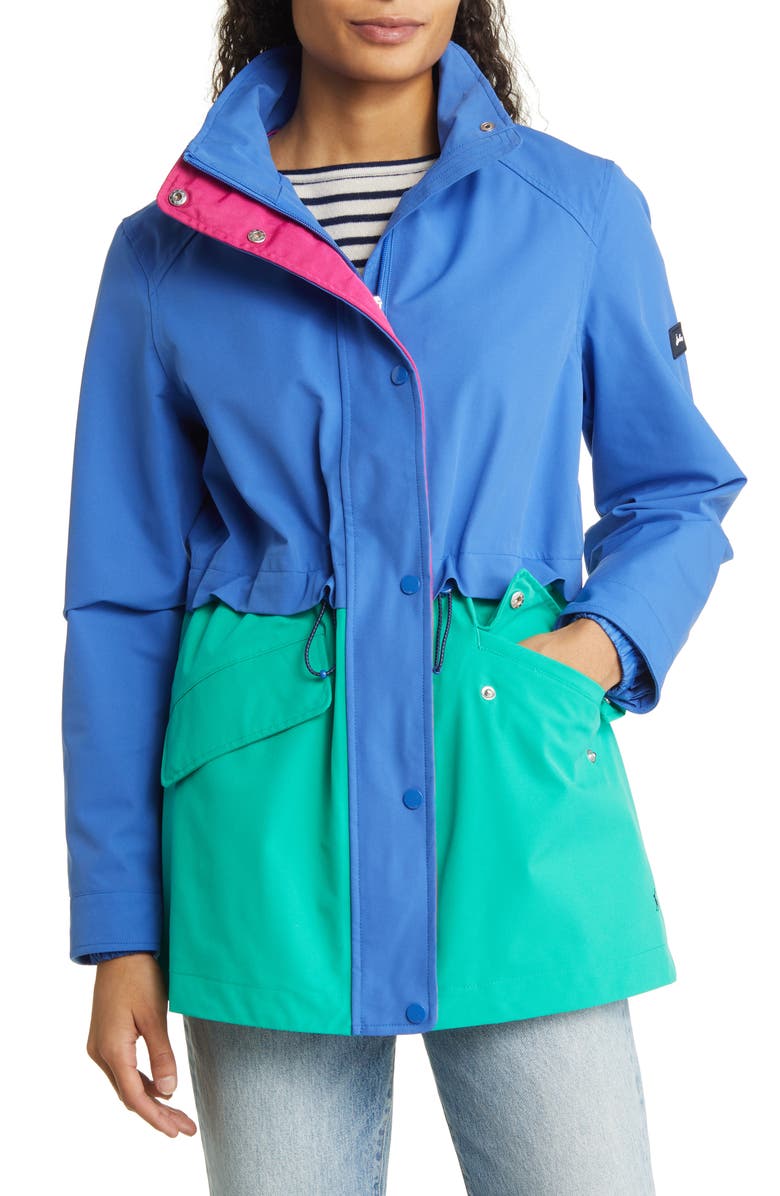 Joules Lydford Waterproof Colorblock Raincoat | Nordstrom