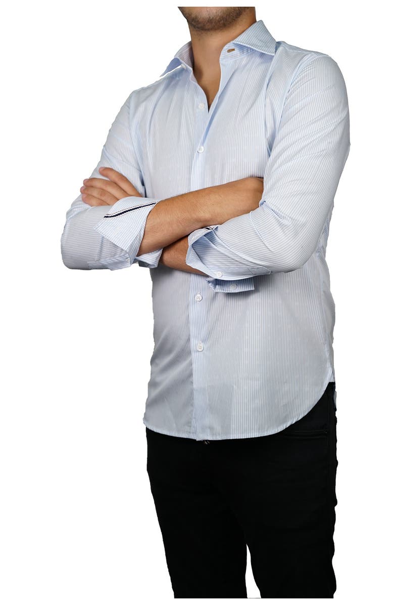 Zanella Tailored Fit Stripe Button-Up Shirt | Nordstromrack