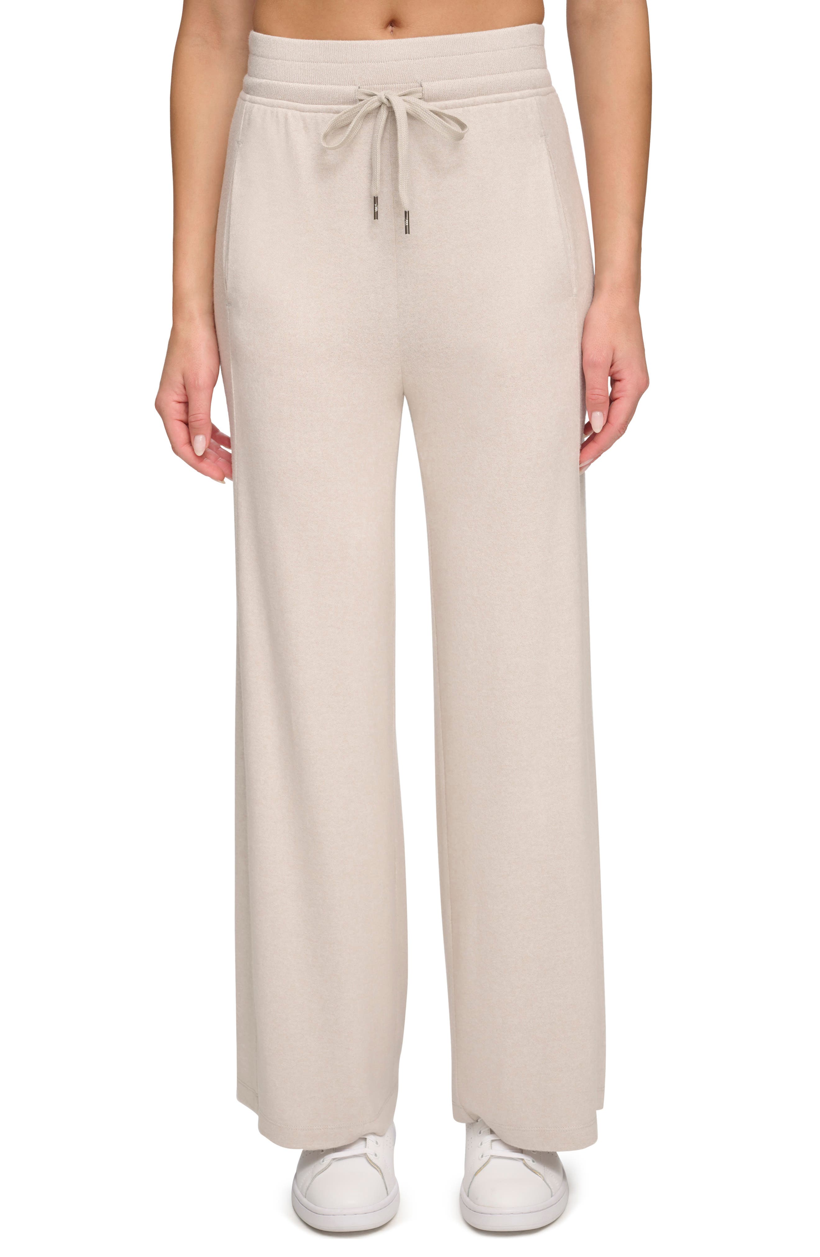 Andrew Marc Sport Hacci Wide Leg Drawstring Pants | Nordstromrack
