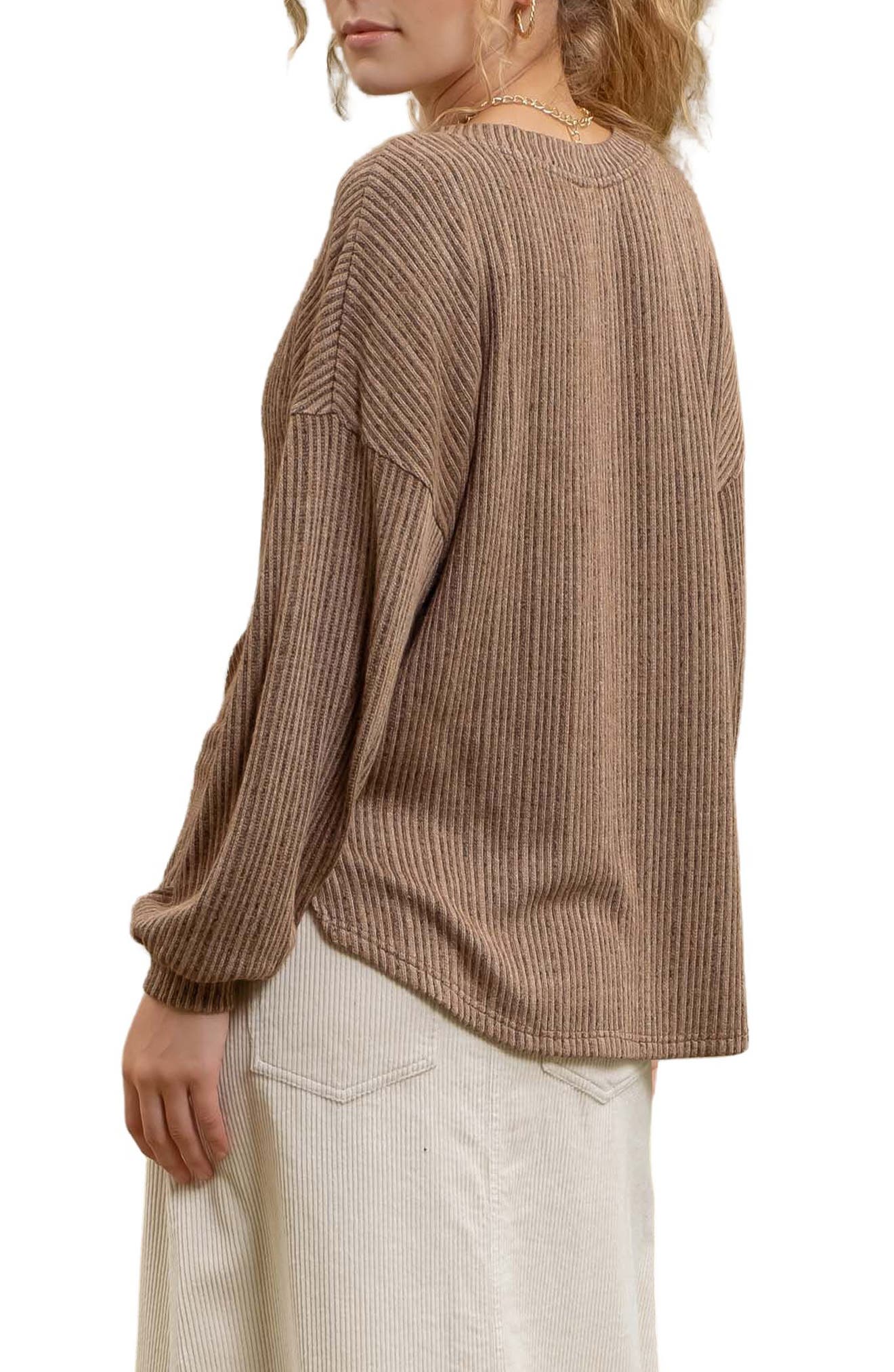Blu Pepper Long Sleeve Half Button Top | Nordstromrack