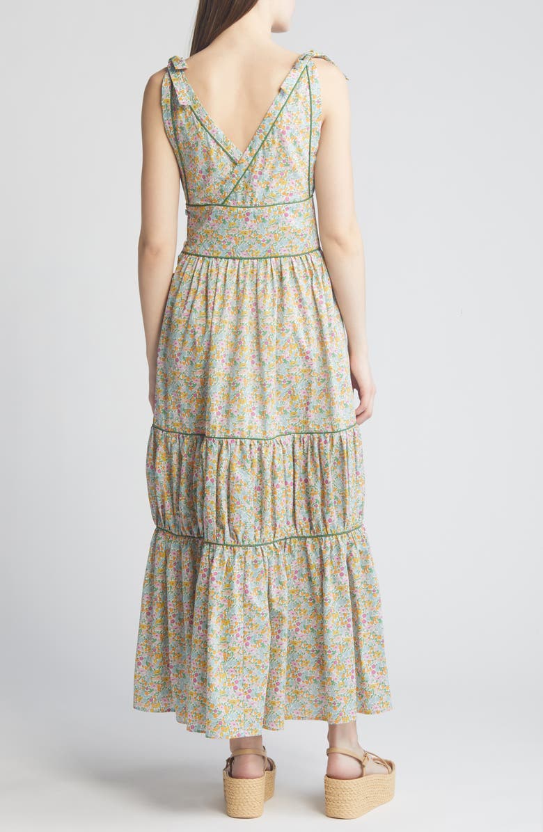 Loretta Caponi x Liberty London Smeralda Floral Print Tie Shoulder ...