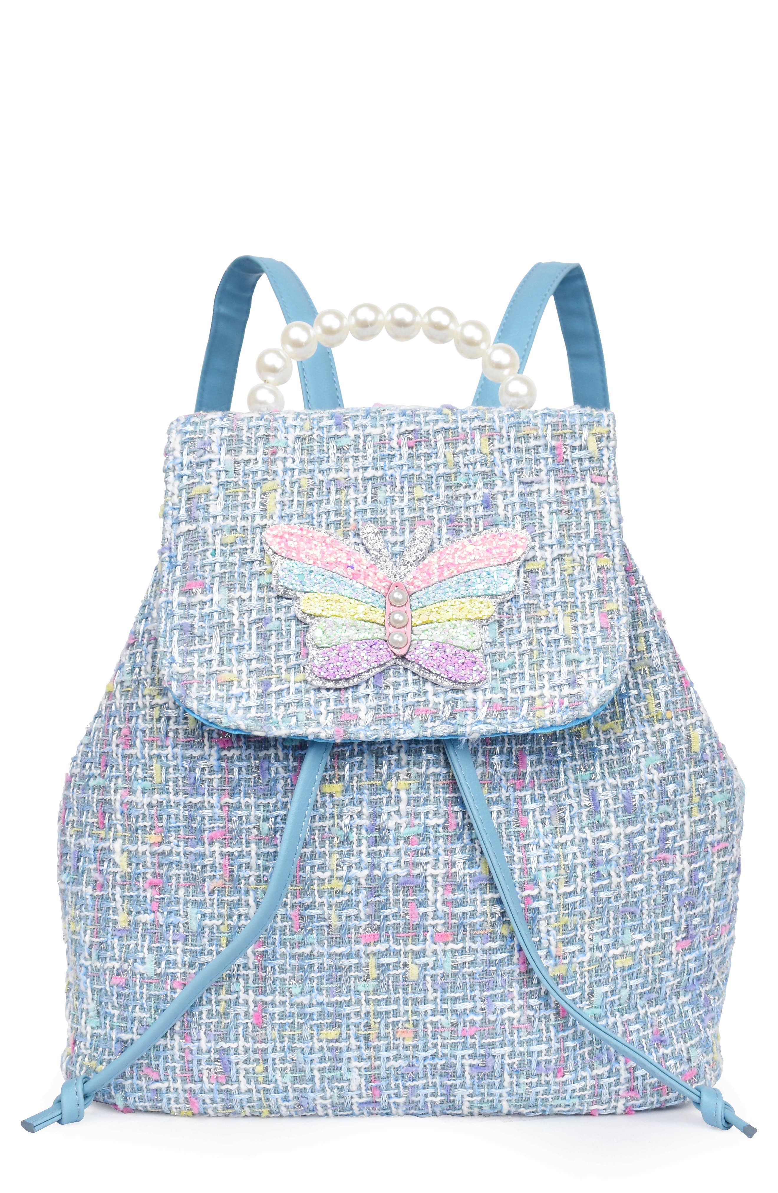 OMG Accessories Kids' Butterfly Tweed Mini Backpack | Nordstromrack