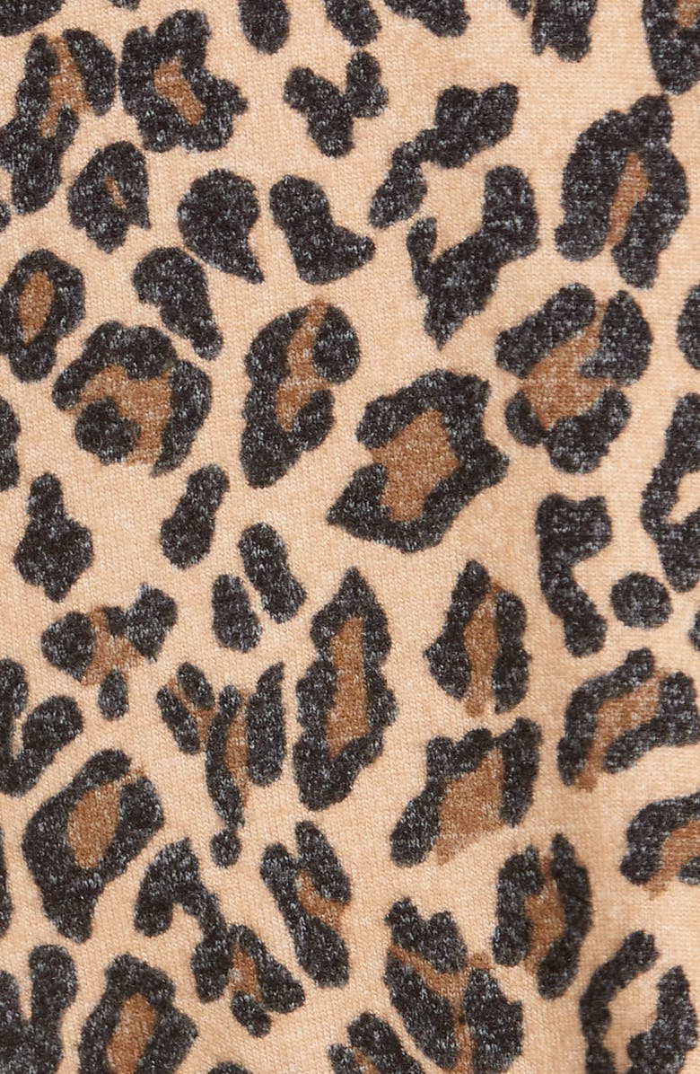 ASOS DESIGN CURVE Animal Print Oversize V-Neck Long Sleeve Dress ...