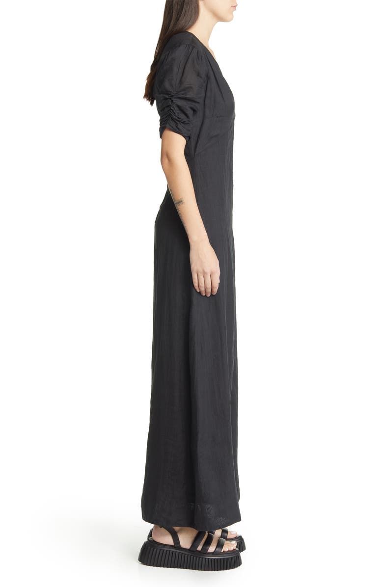FRAME Shirred Ramie Maxi Dress | Nordstromrack