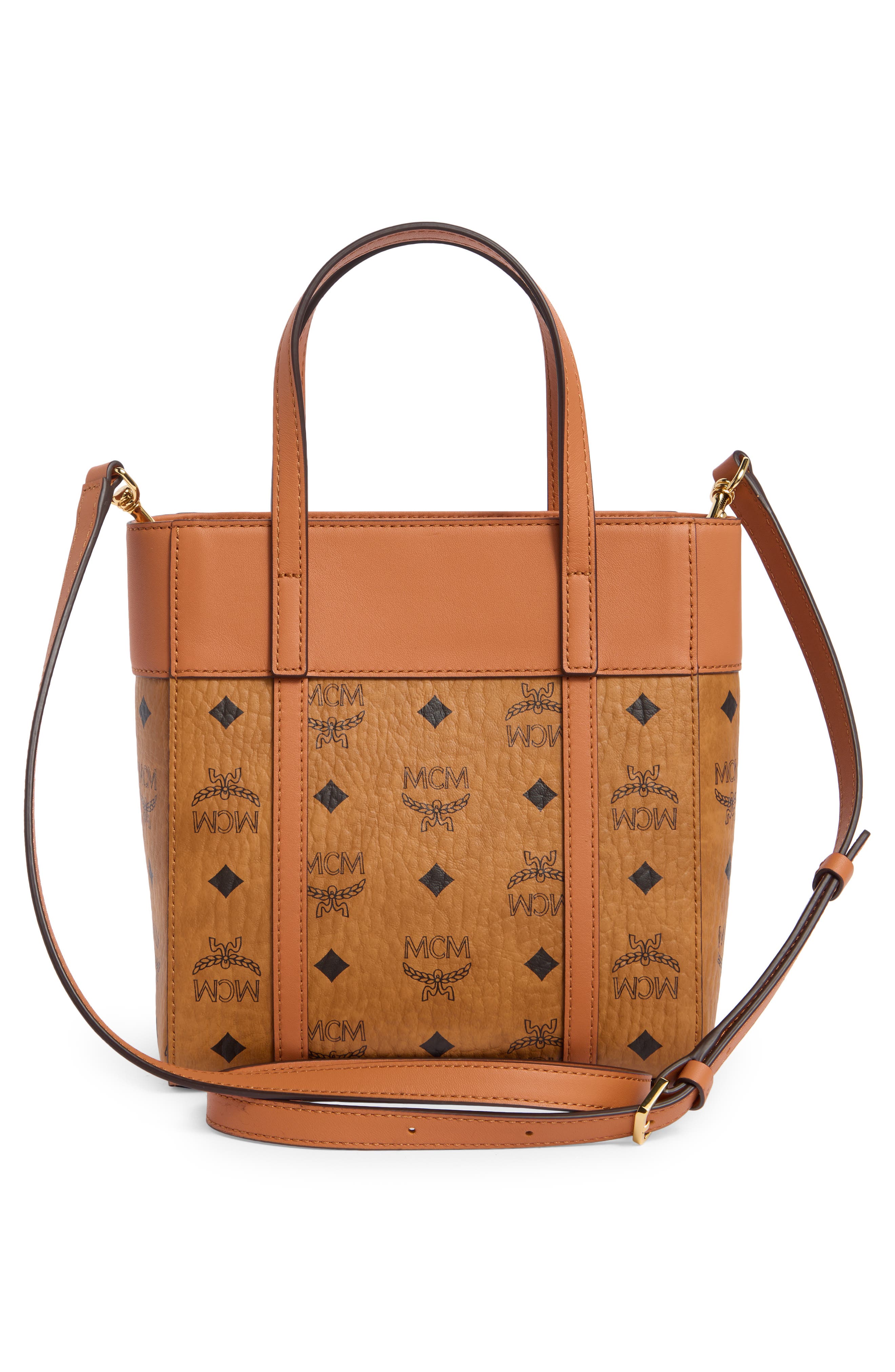 MCM Mini Aren Visetos Coated Canvas Shopper Bag | Nordstromrack