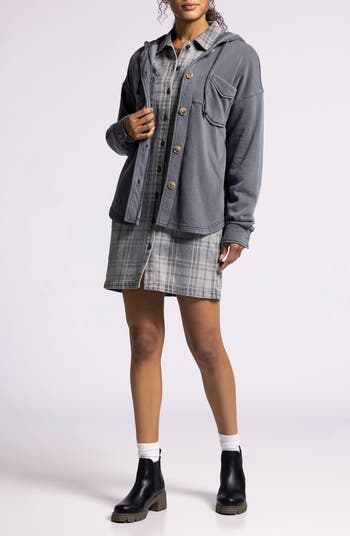 Thread & Supply Shyla Hooded Shirt Jacket | Nordstrom