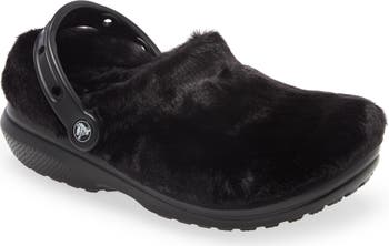 CROCS Classic Fur Sure Faux Fur Clog (Women) | Nordstrom
