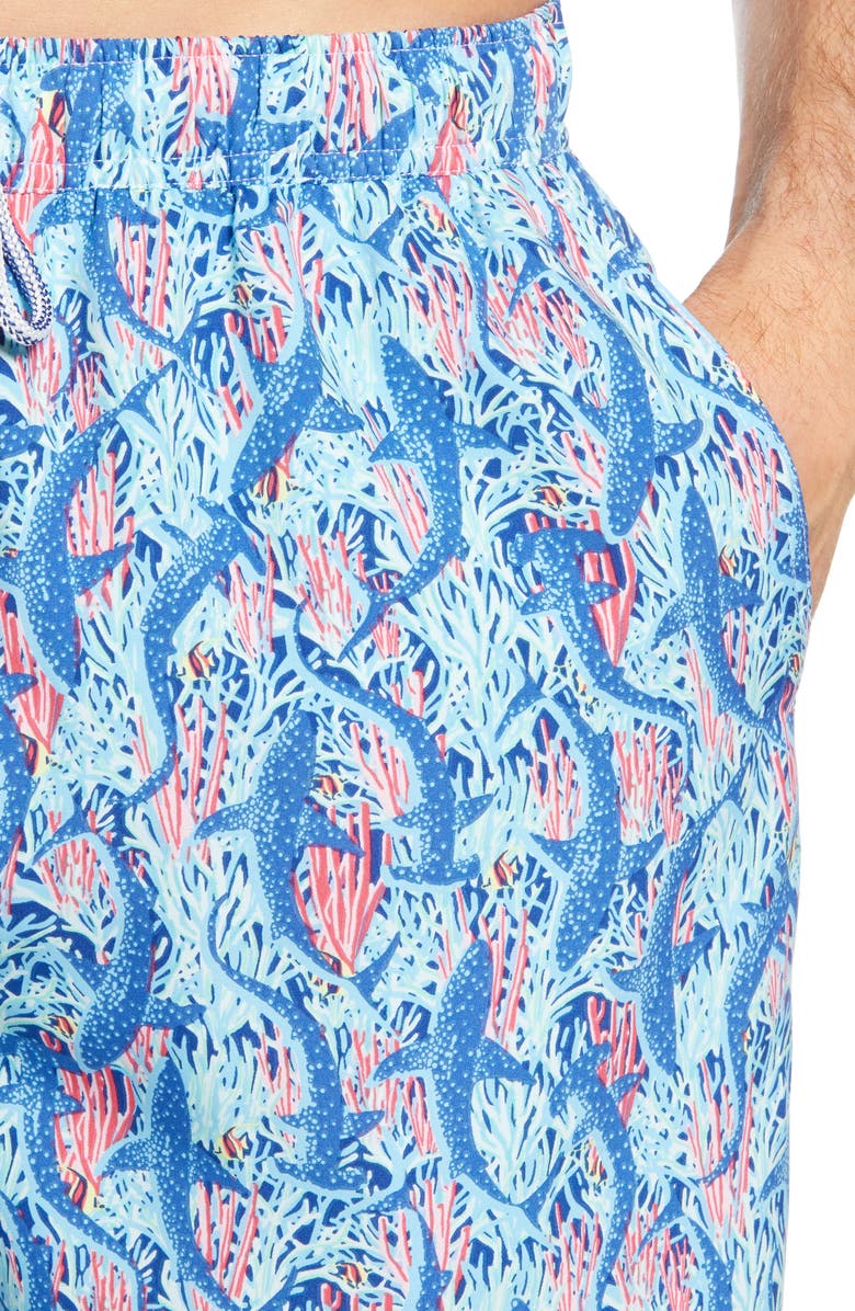Peter Millar Sharks Swim Trunks | Nordstrom