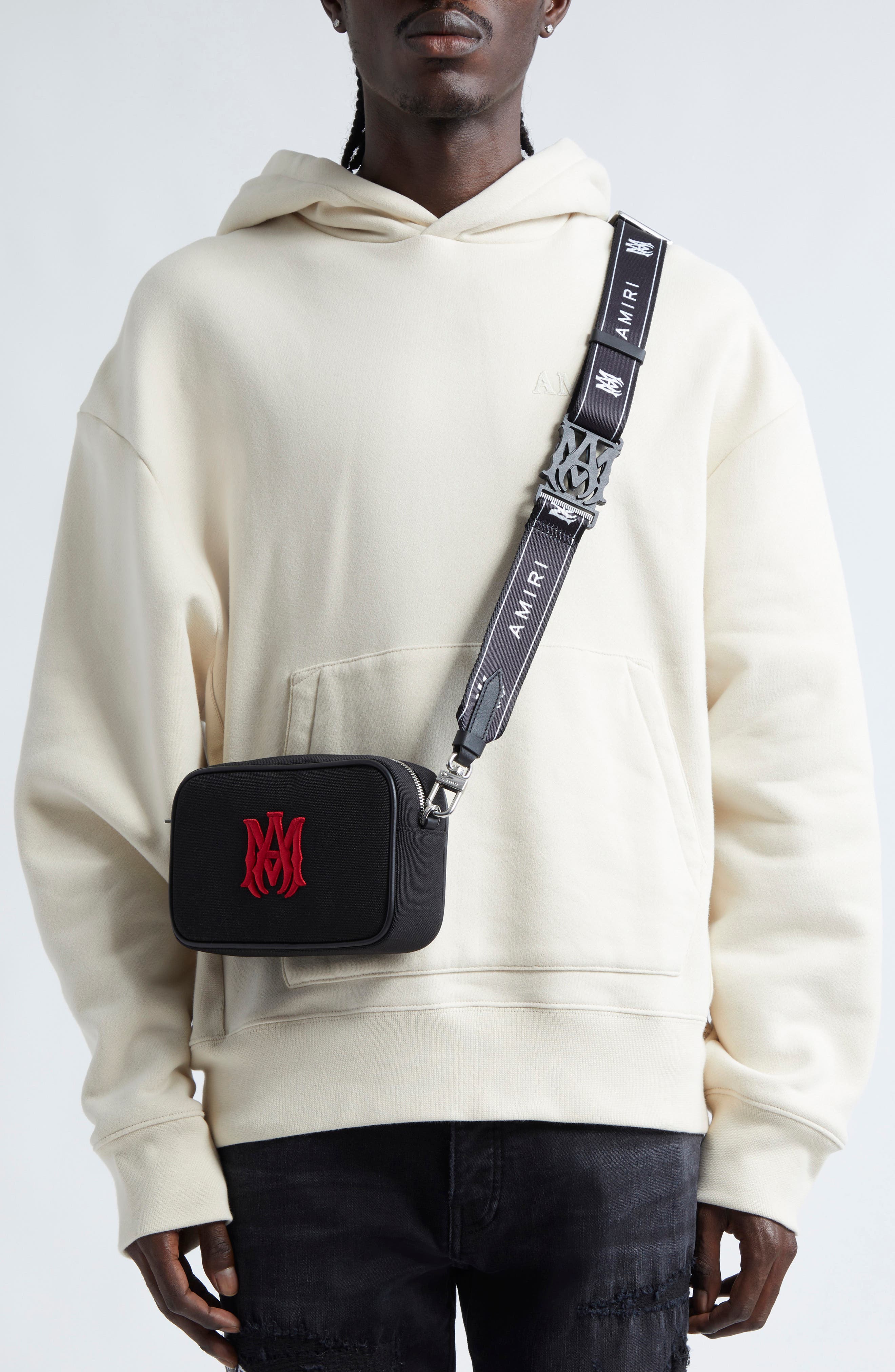 AMIRI MA Monogram Canvas Camera Bag | Nordstrom