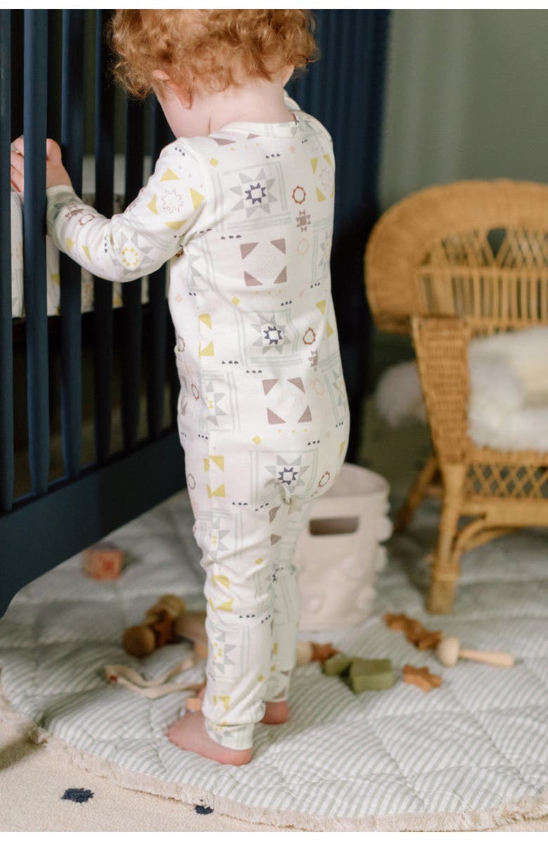 Pehr Patchwork Organic Cotton Romper | Nordstromrack