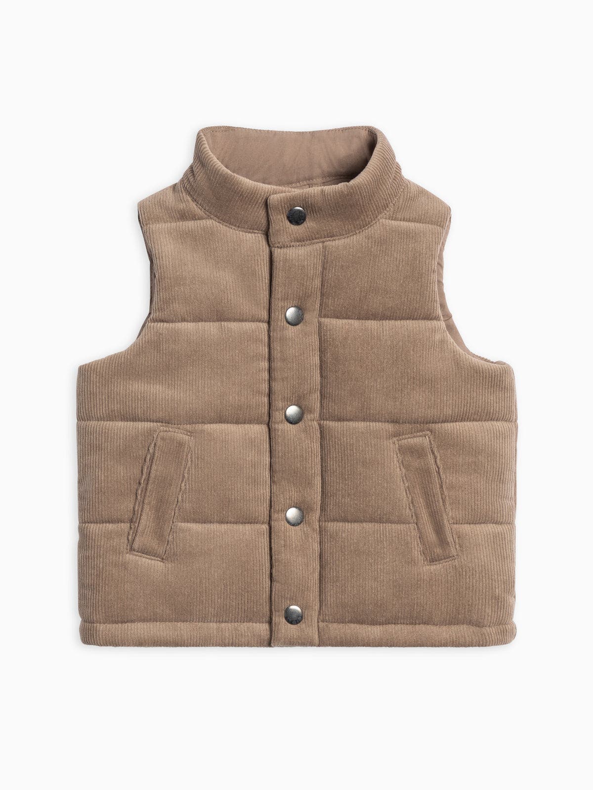 Kendi Idris Corduroy Snap Vest | Nordstrom