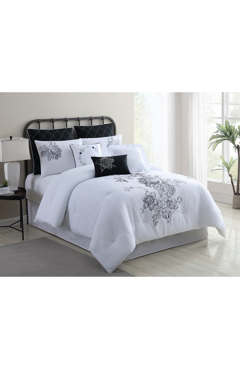 Modern Threads 8-Piece Fashion Comforter Set - Cascading Floral ...