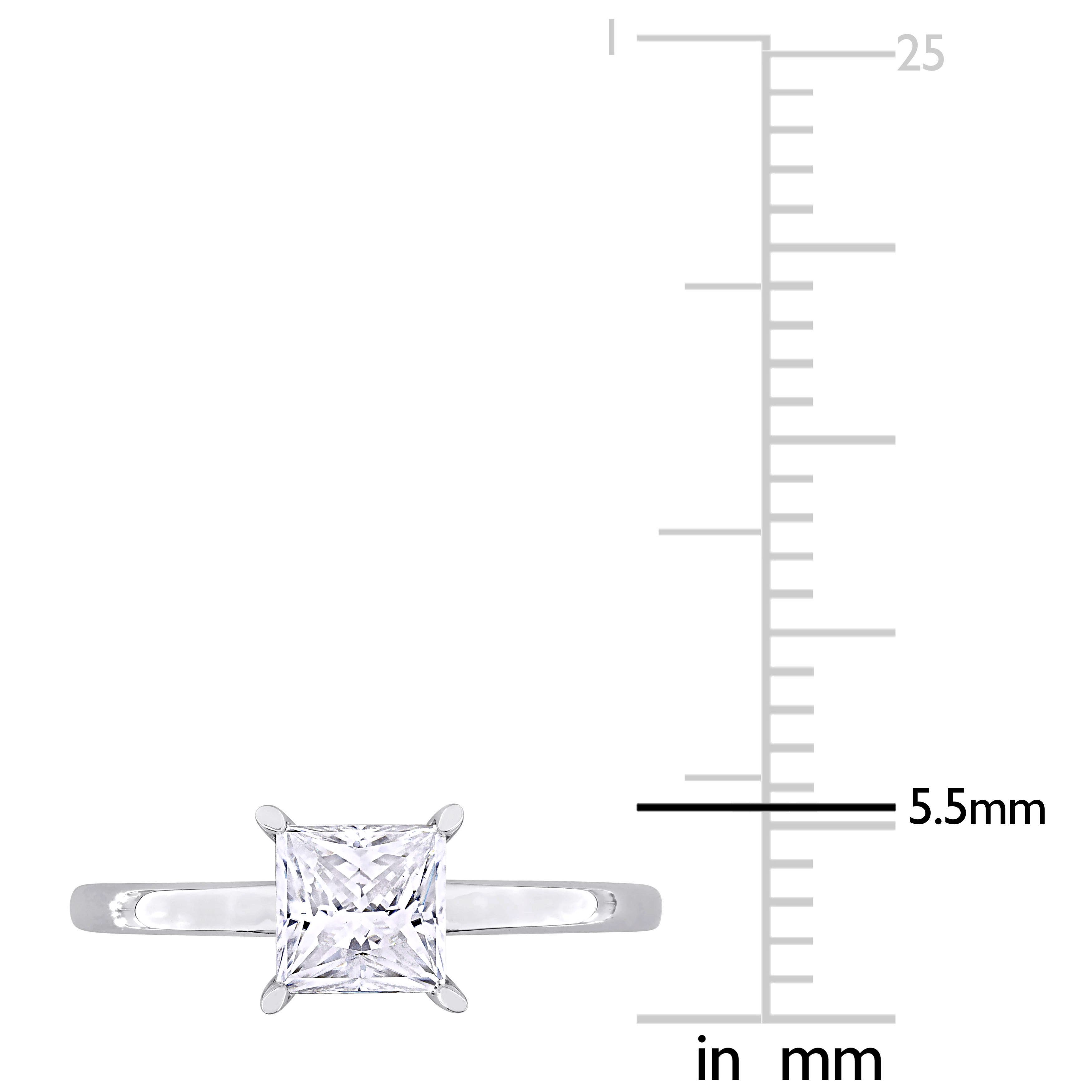 Moissanite Square Solitaire Ring (Women) | Nordstrom