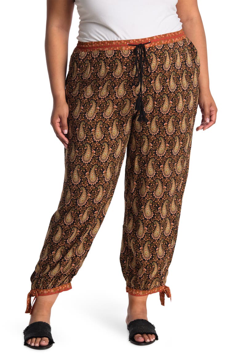 Pull-On Twill Print Pants (Women) | Nordstromrack