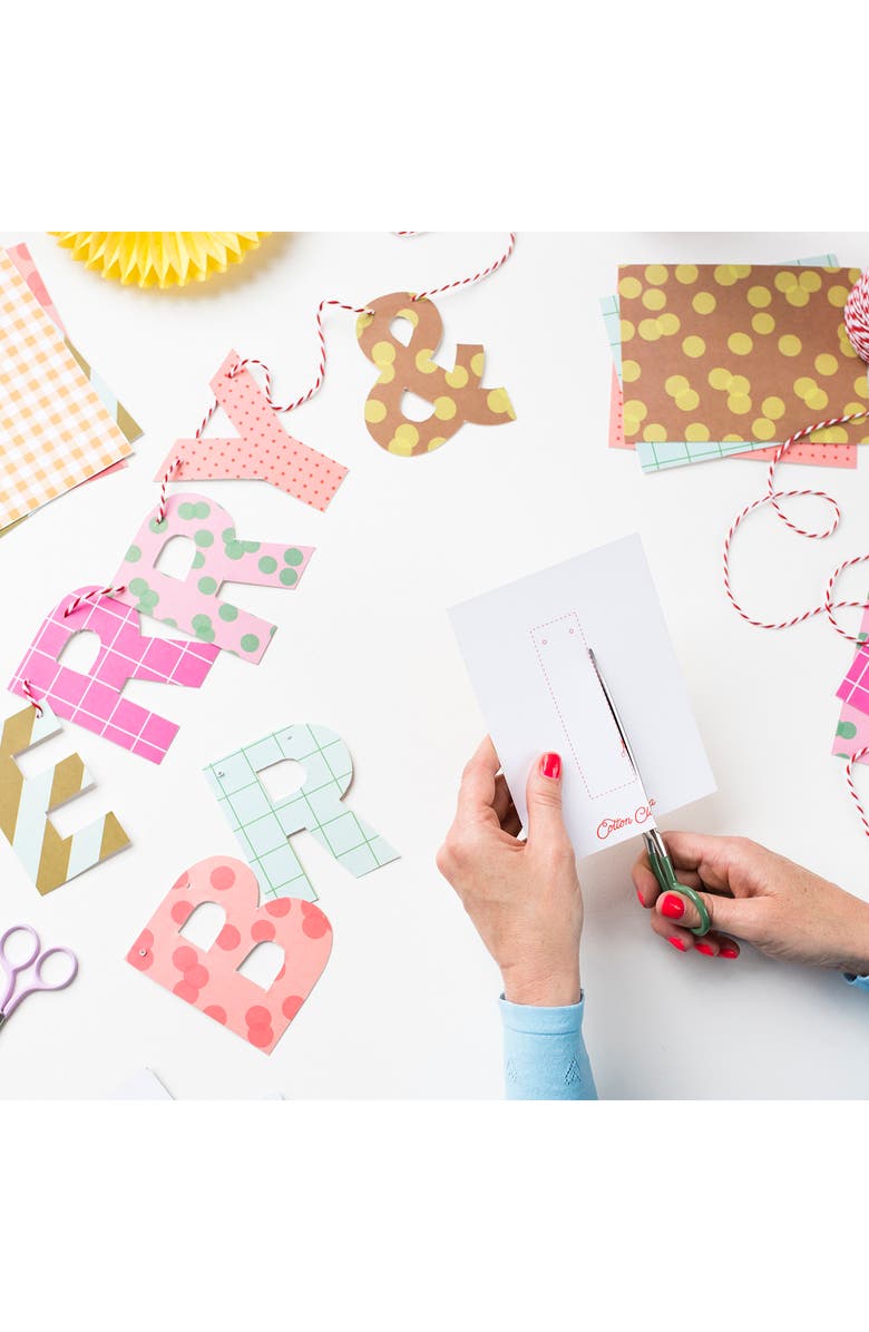 Cotton Clara Merry & Bright Cut-Out Banner Garland Kit | Nordstromrack