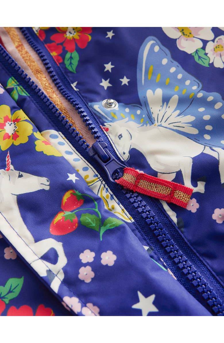 Mini Boden Kids' Fantasy Print Zip-Up Hooded Puffer Jacket | Nordstromrack