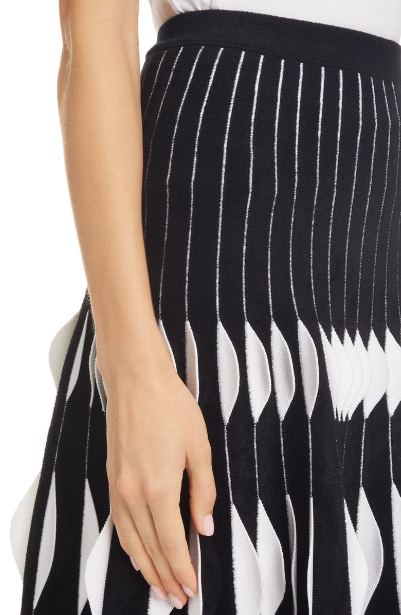 Alaïa 3D Python Pattern Midi Skirt | Nordstrom